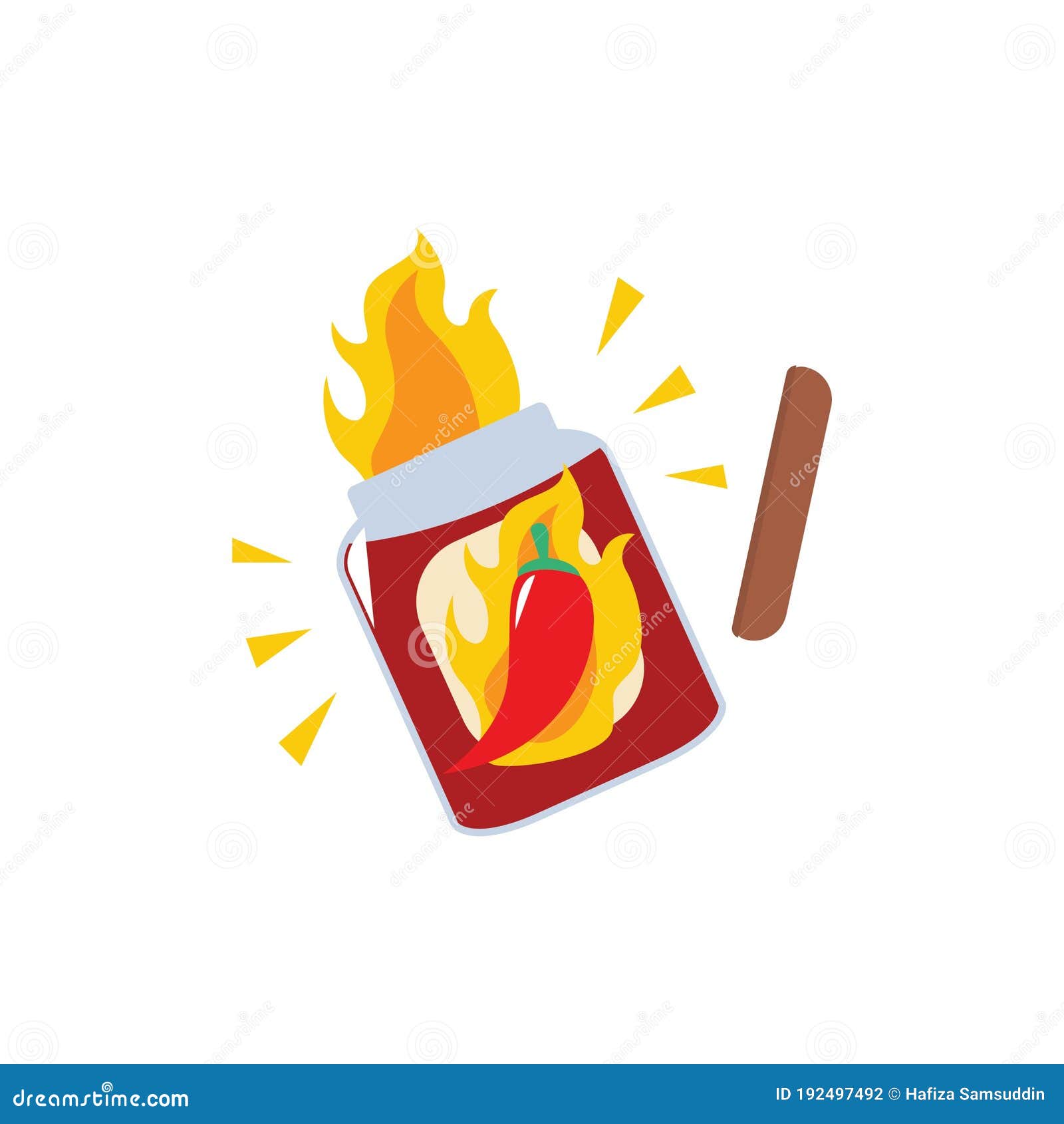 Hot Sauce. Vector Illustration Decorative Design Stock Vector ...