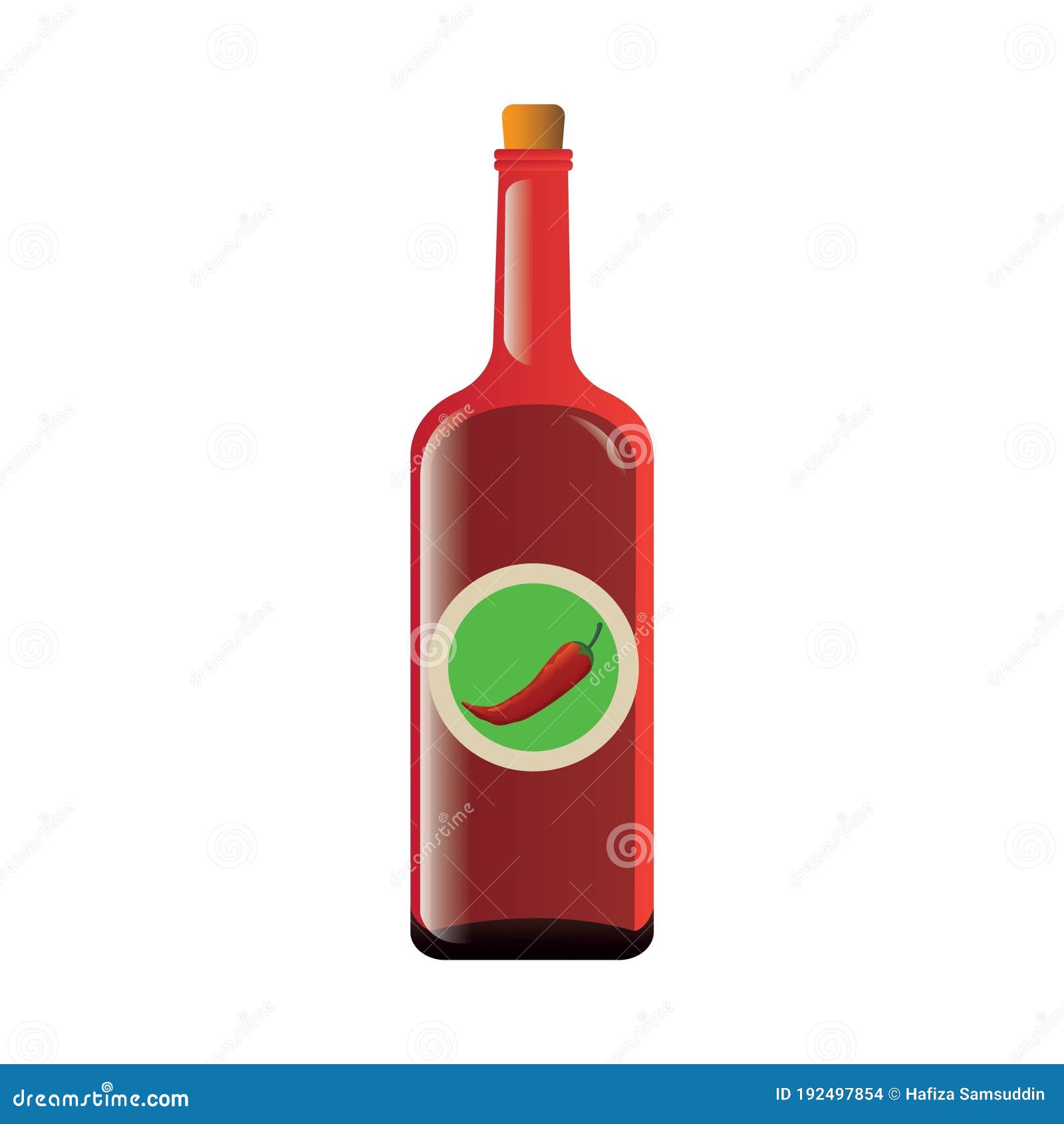 Hot Sauce. Vector Illustration Decorative Design Stock Vector ...