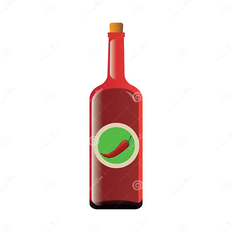 Hot Sauce. Vector Illustration Decorative Design Stock Vector ...