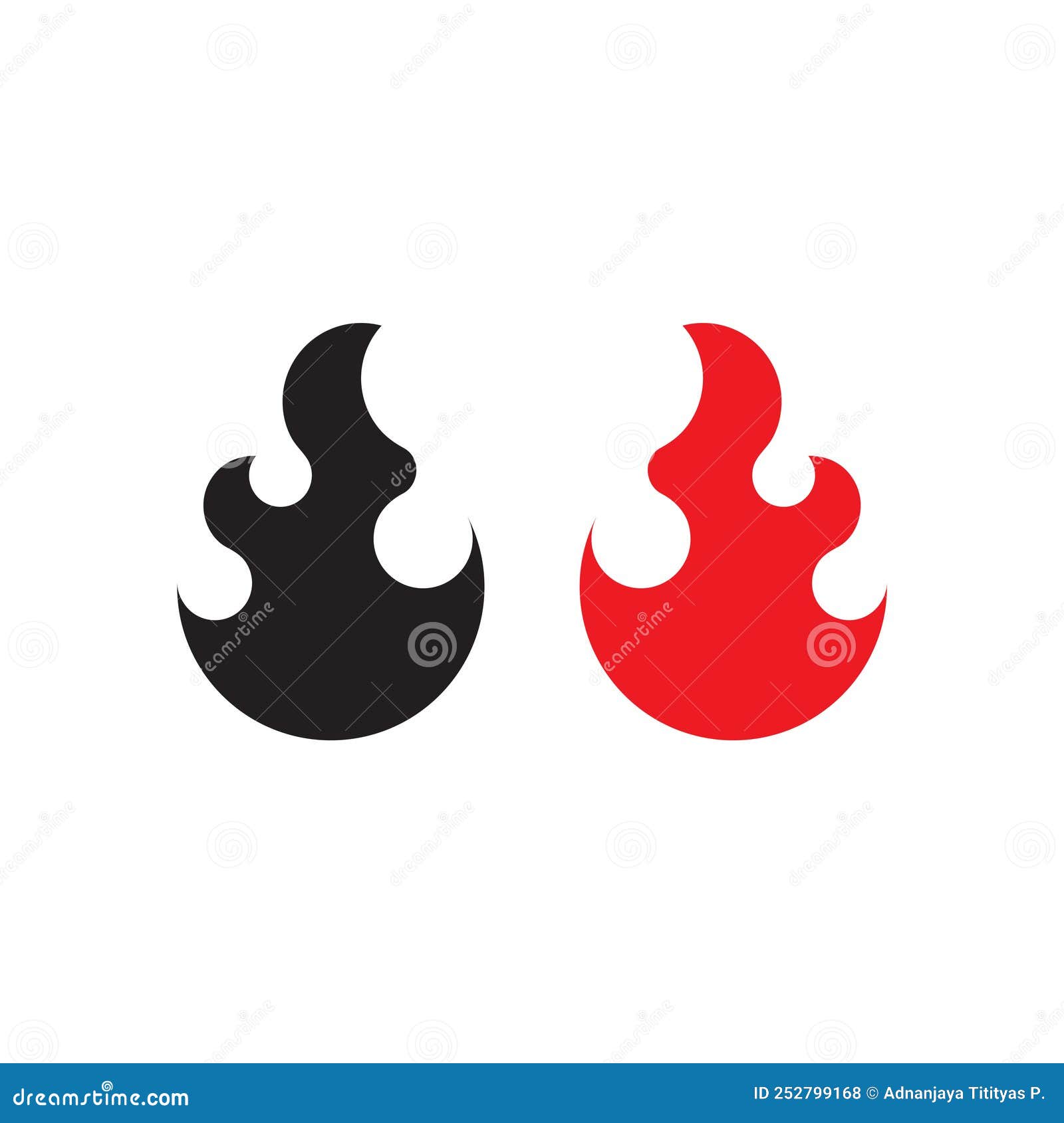 Hot Smoke Fire Curves Geometric Symbol Icon Vector Stock Vector ...