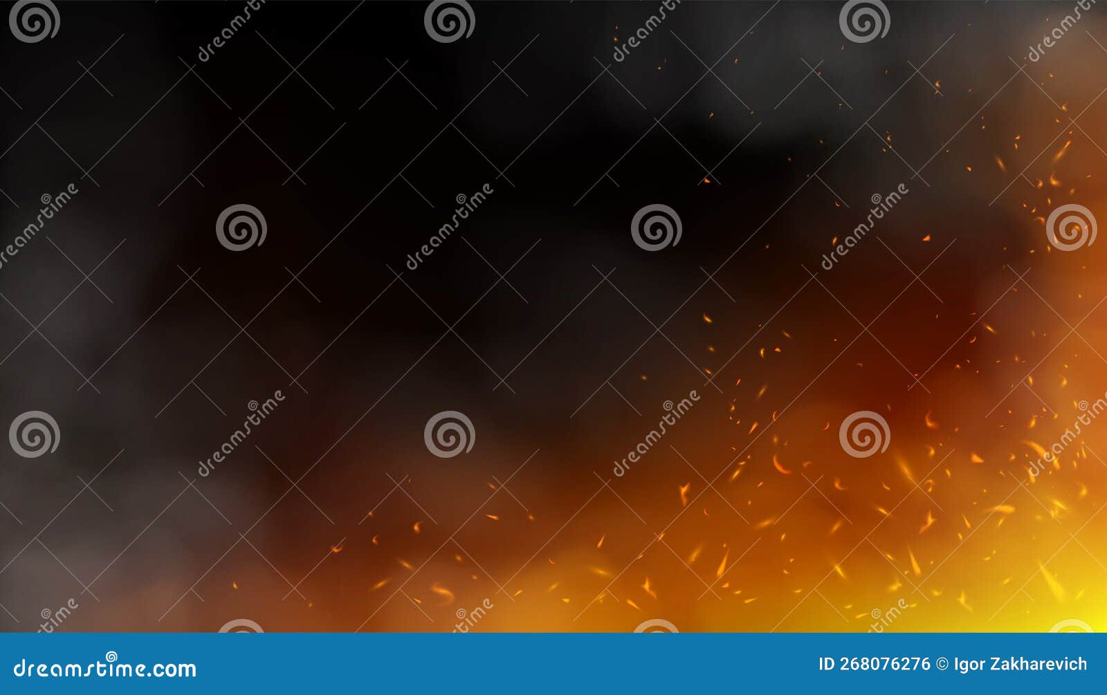 Hot smoke. Isolated vector stock illustration. Illustration of flame ...