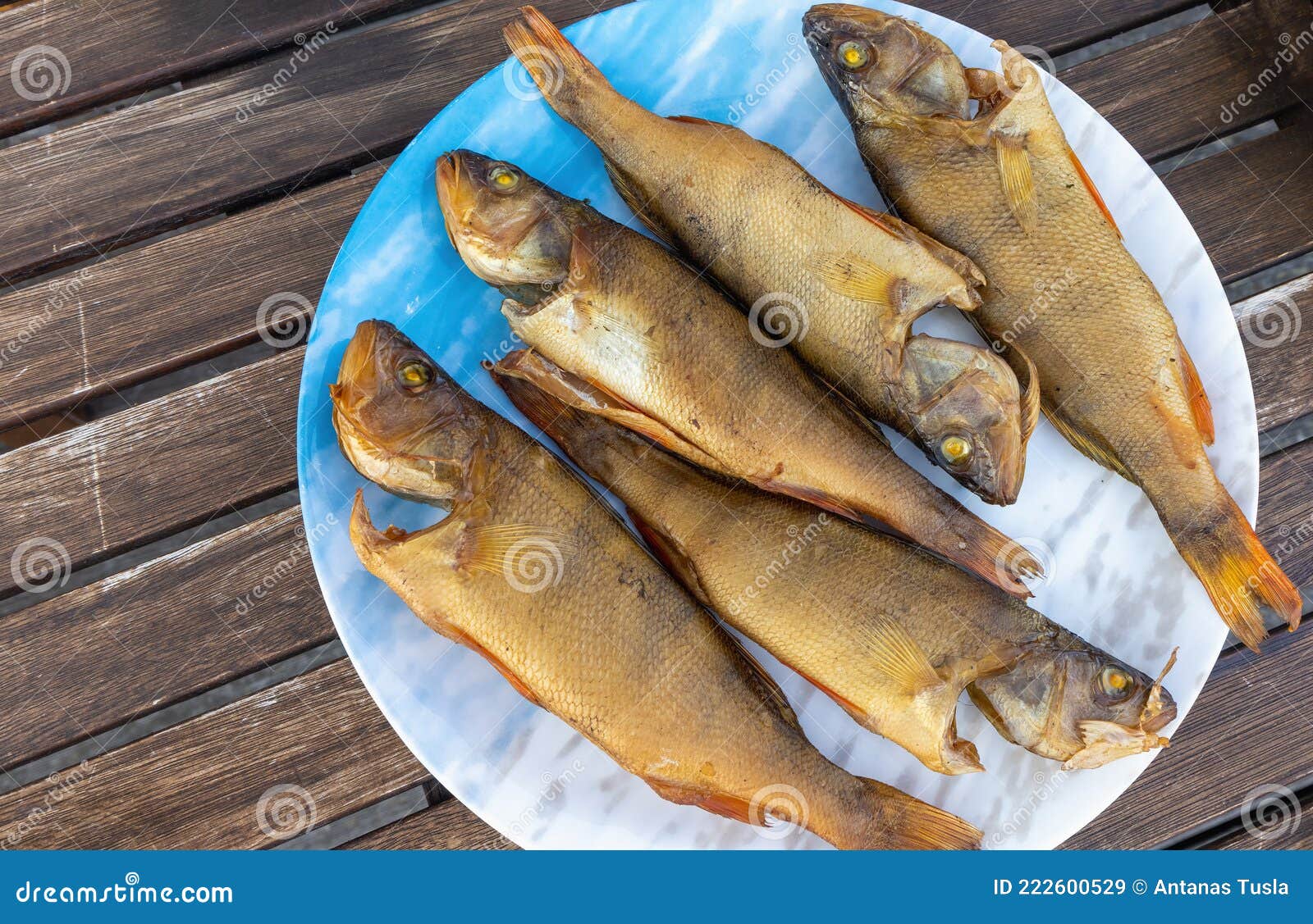 Hot Smoked Perch on a Plate Stock Image - Image of view, plate: 222600529