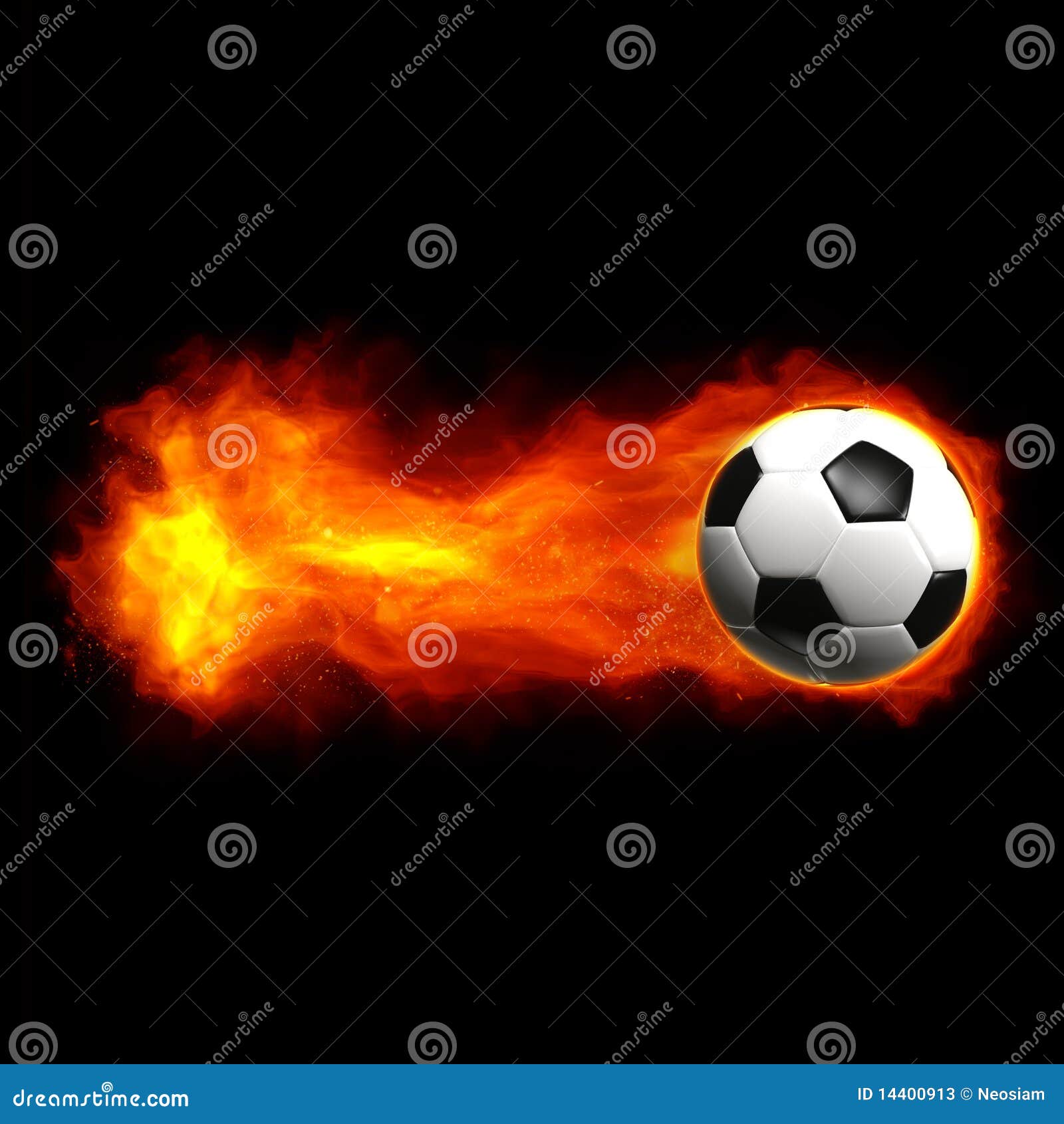 Hot soccer ball stock image. Image of color, flying, football - 14400913