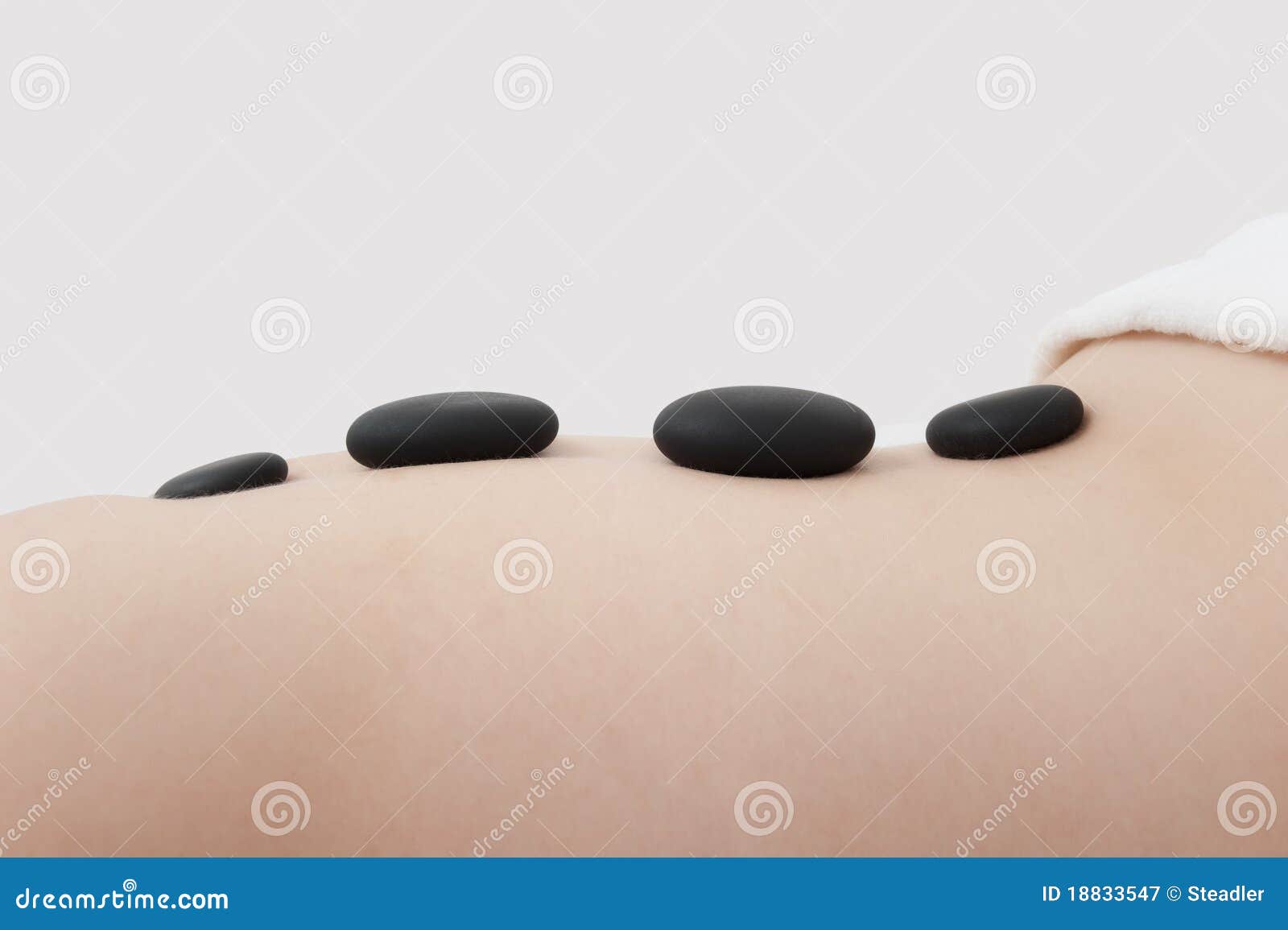 Hot Spa Stones on Woman S Back Stock Image - Image of woman, pebbles ...