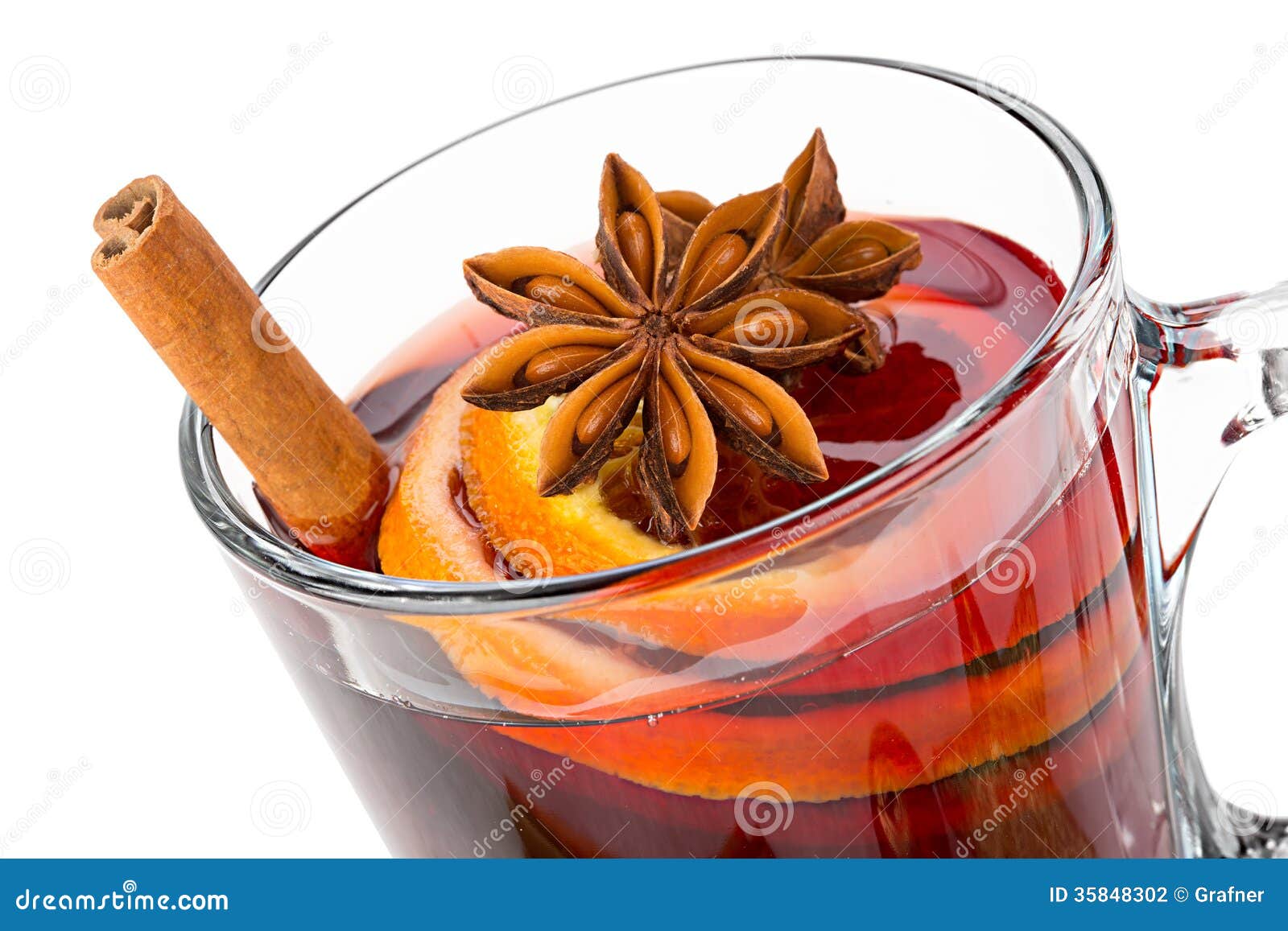 Hot spiced wine stock photo. Image of christmas, evening - 35848302