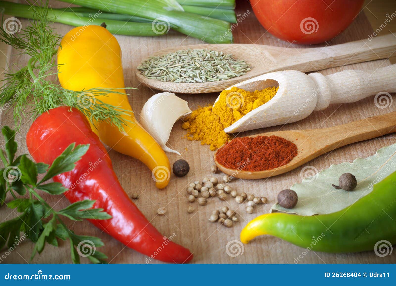 Hot Spices Herbs and Vegetables Stock Photo - Image of food, cook: 26268404