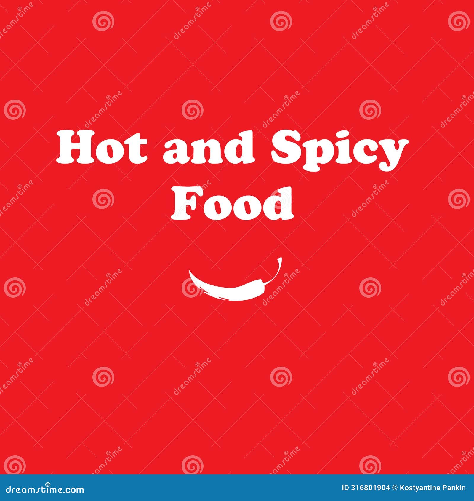 Hot and Spicy Food stock vector. Illustration of cook - 316801904