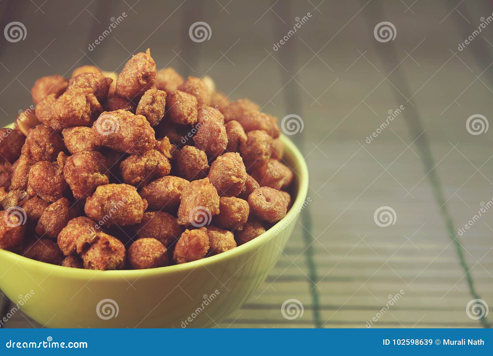 Hot and Spicy Peanuts stock image. Image of salted, handmade - 102598639