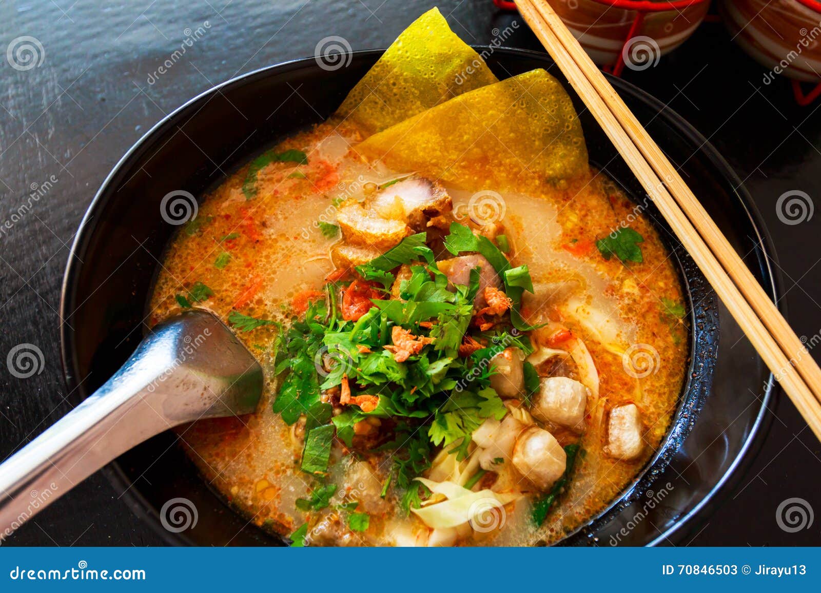 Hot and spicy noodle stock image. Image of healthy, bowl - 70846503