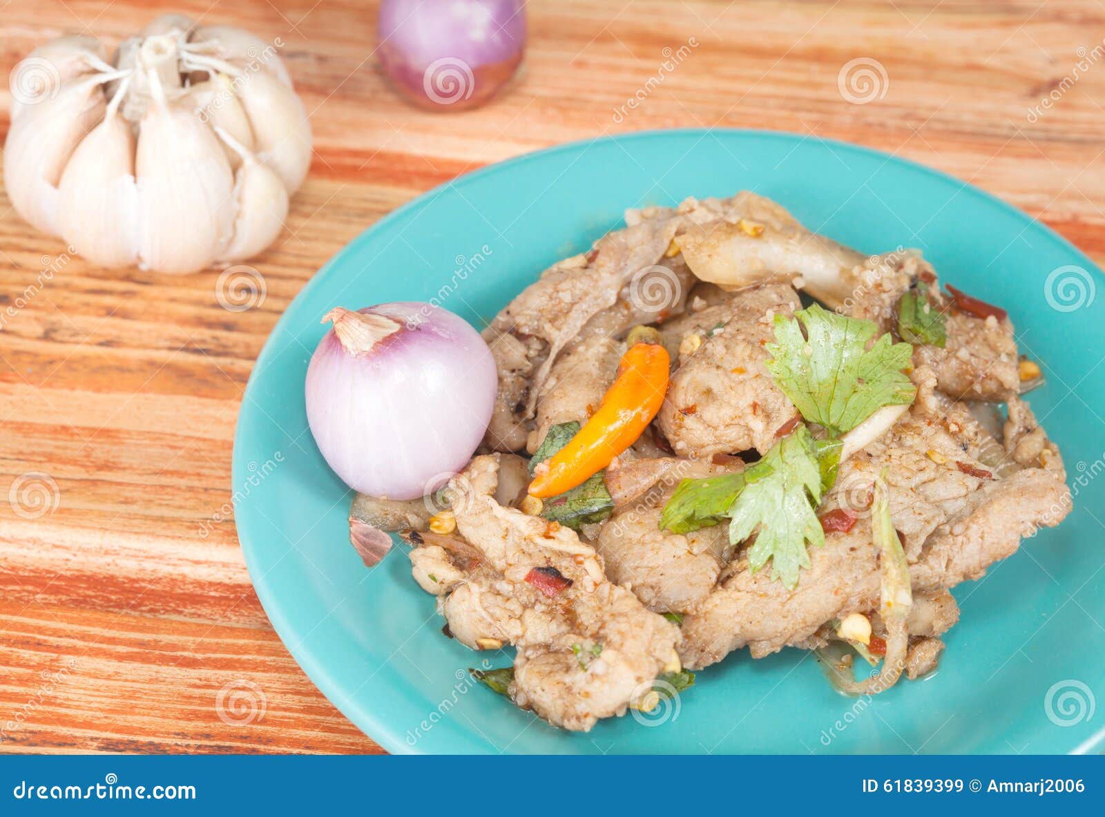 Hot and spicy pock mixing stock image. Image of dish - 61839399