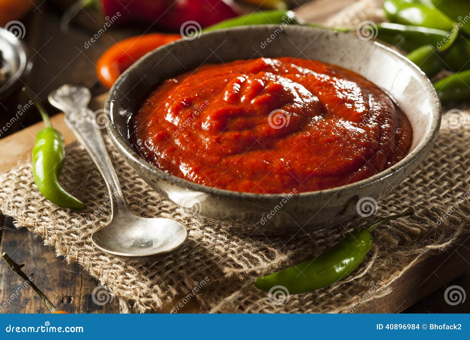 Hot Spicy Red Sriracha Sauce Stock Photo - Image of capsicum, liquid ...