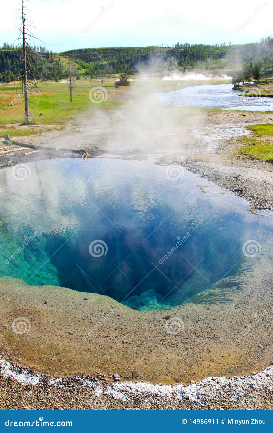 Hot Spring stock image. Image of bacteria, energy, discharge - 14986911