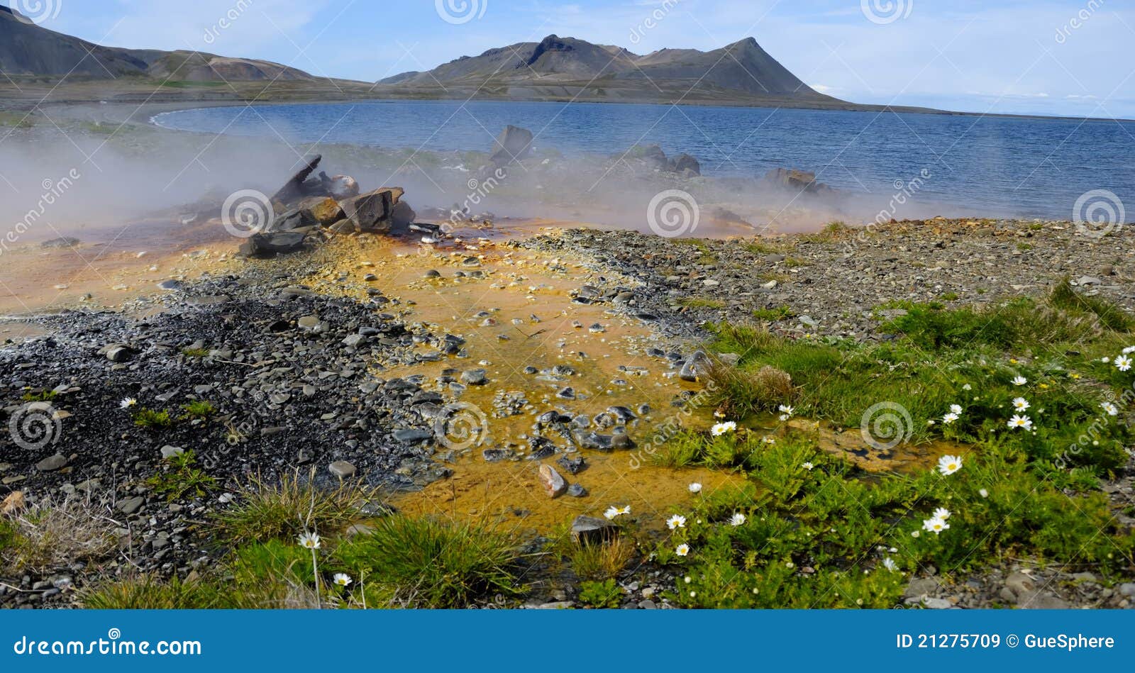 Hot Spring At The Atlantic Ocean Royalty-Free Stock Photo ...