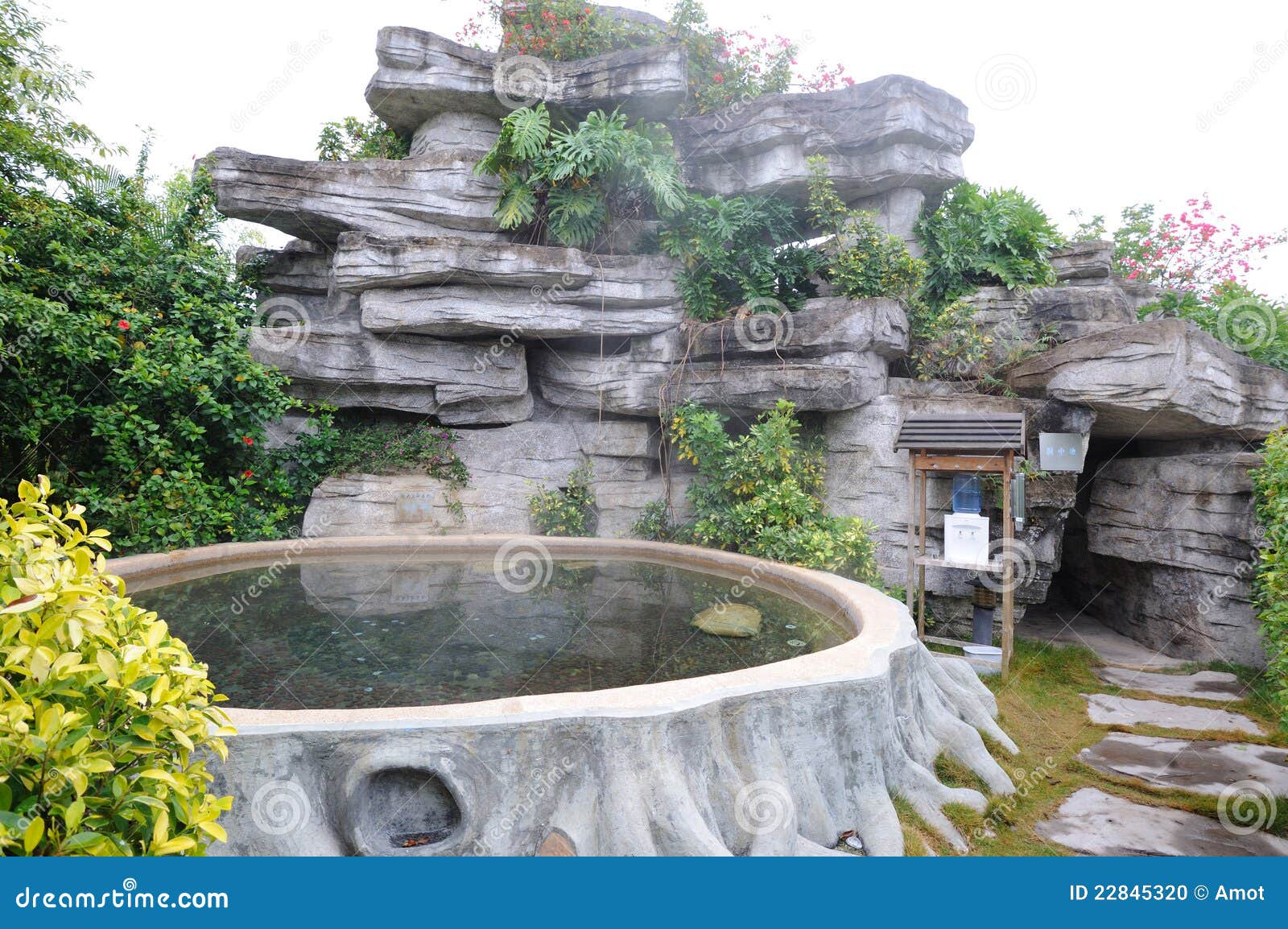 Hot spring in china stock photo. Image of skin, flow - 22845320