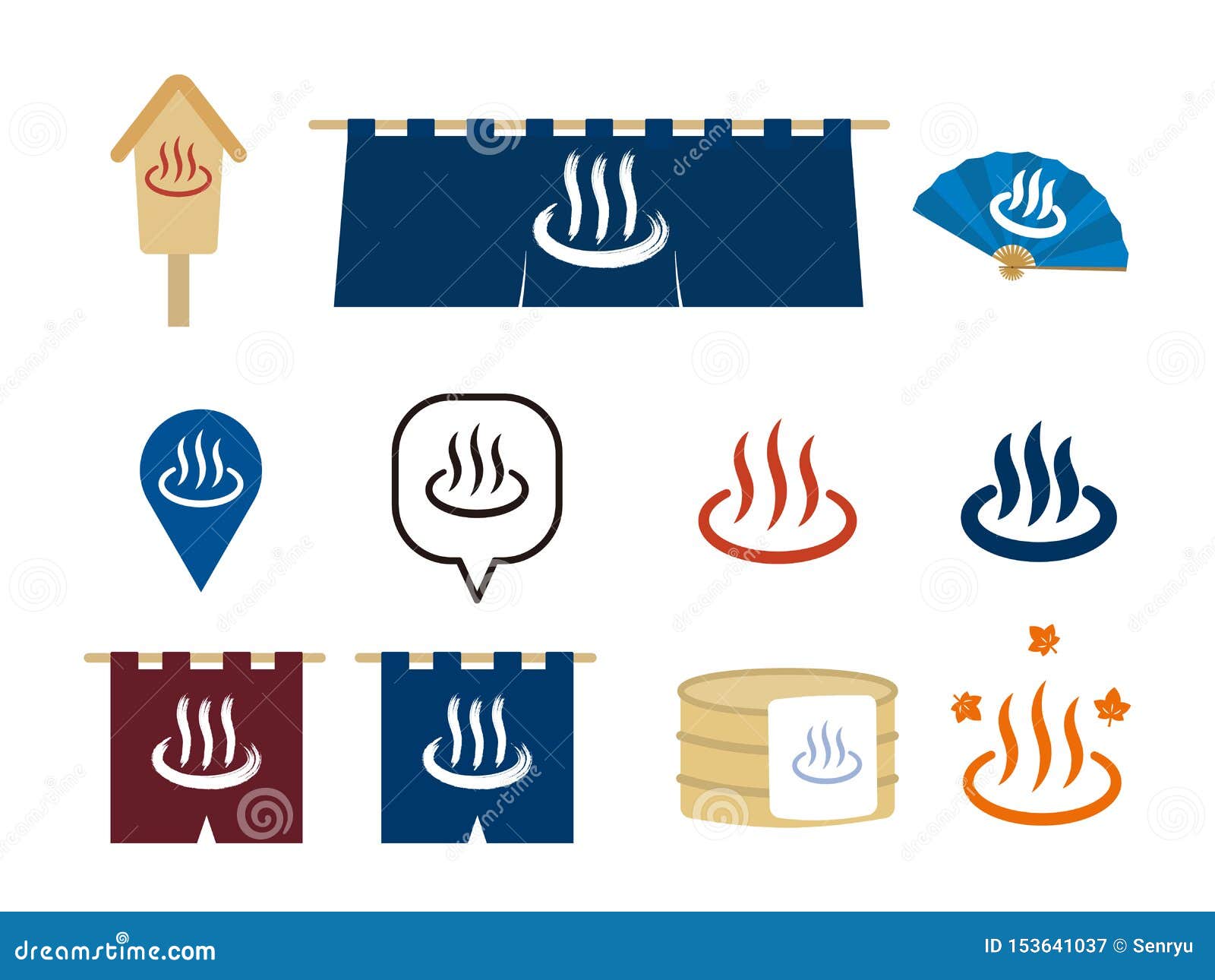 Hot spring mark1 stock vector. Illustration of season - 153641037