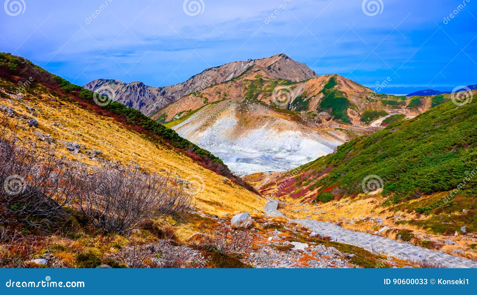 Hot Spring and Mountain in Japan Alpine Route Stock Image - Image of ...
