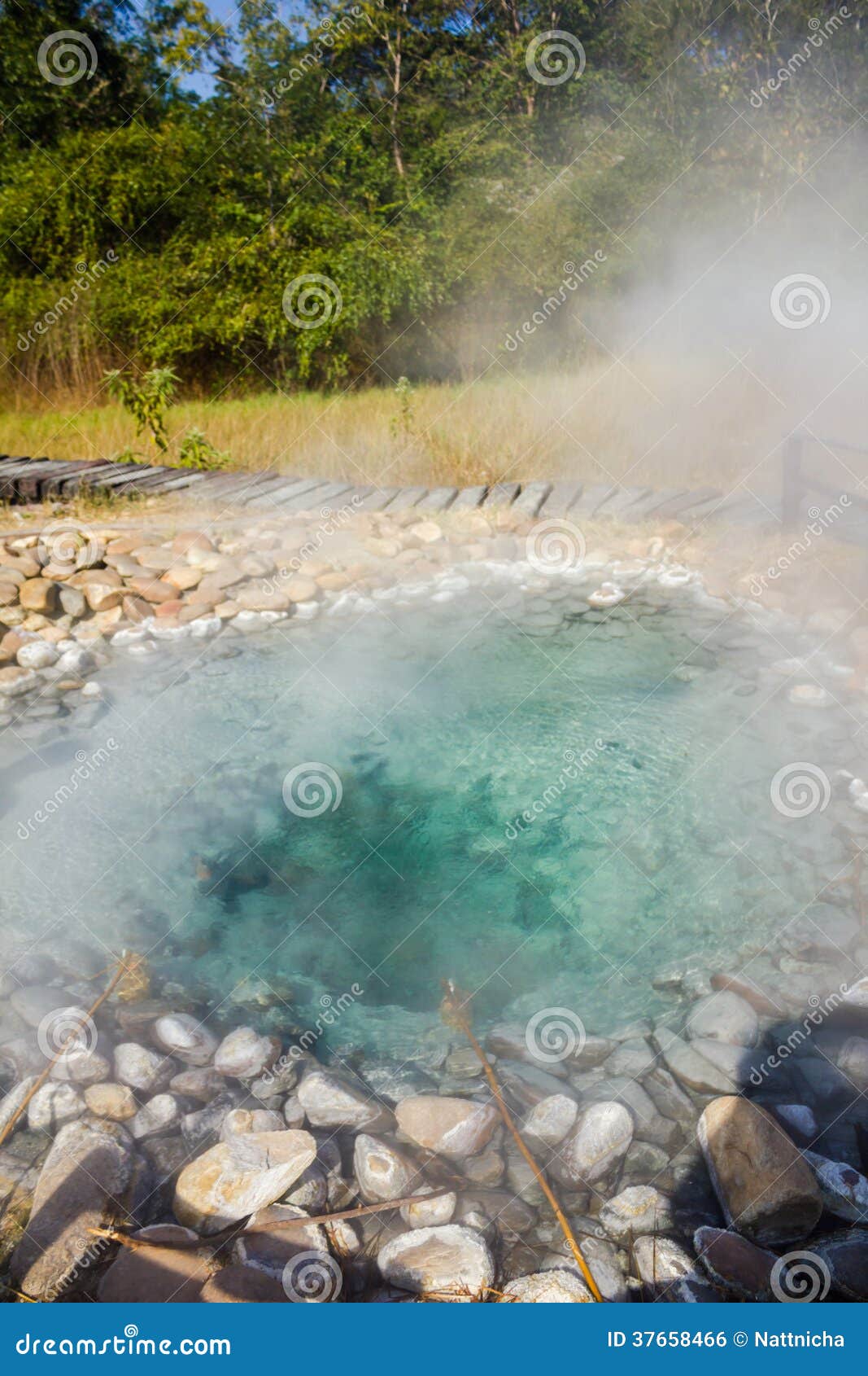 Hot spring pond. stock photo. Image of asia, pure, geyser - 37658466