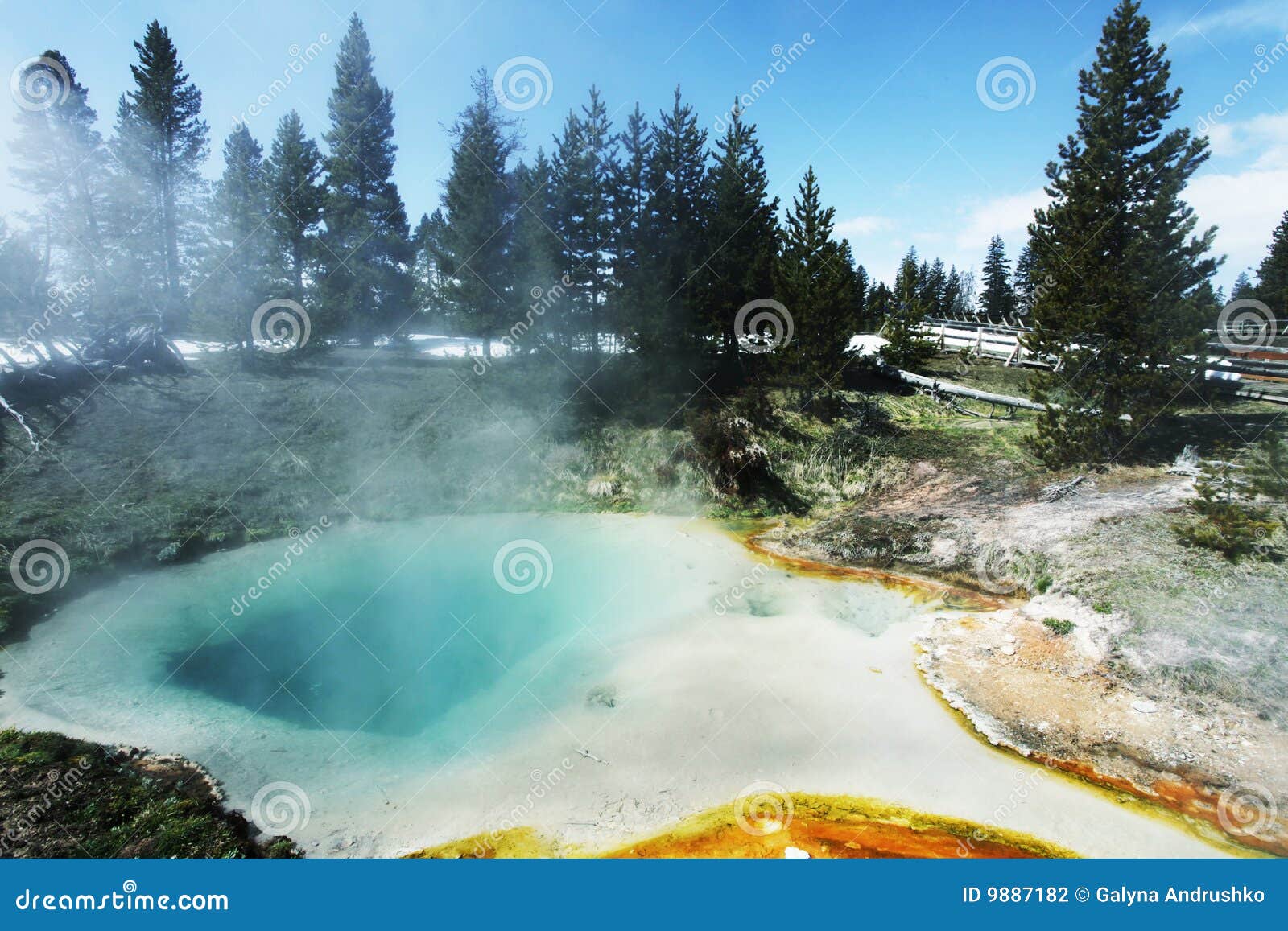 Hot spring pool stock photo. Image of outdoor, sulfur - 9887182