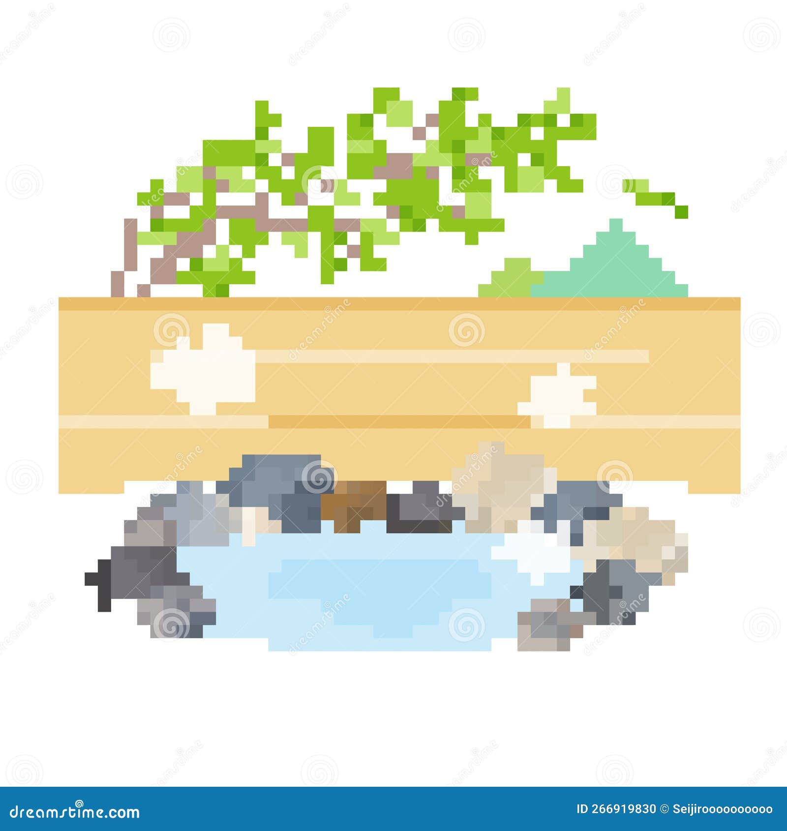 Hot spring stock vector. Illustration of vector, single - 266919830