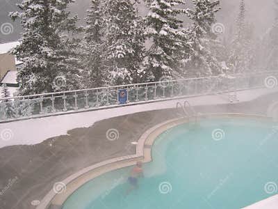 Hot Springs Pool stock photo. Image of mountain, canada - 849280