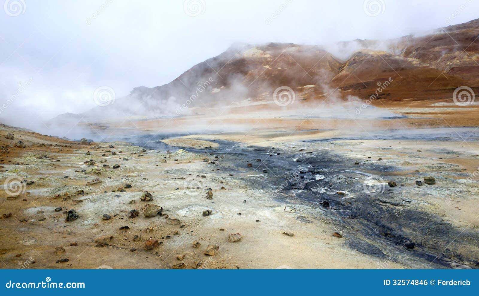 Hot springs stock photo. Image of sand, spring, brown - 32574846