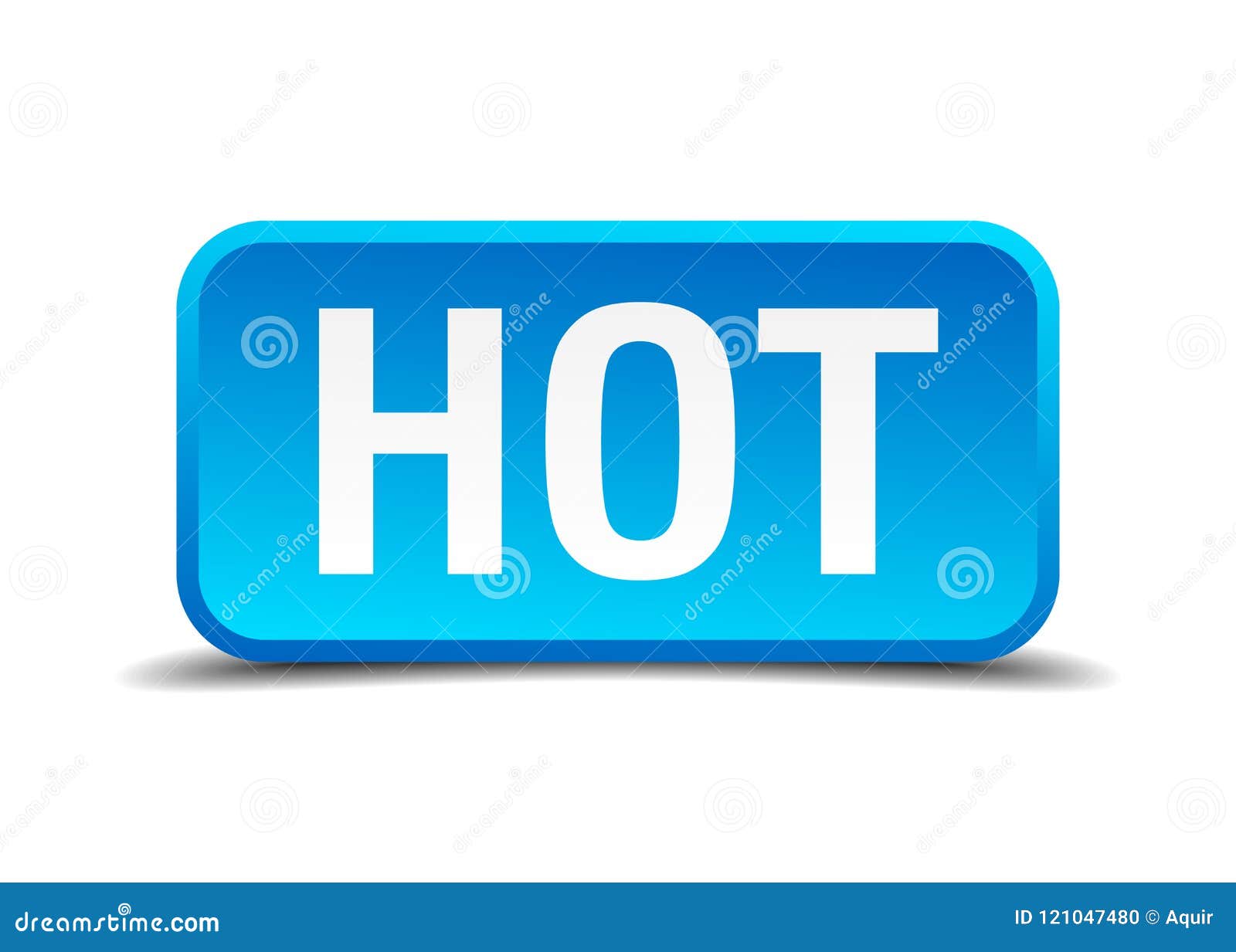 Hot button stock vector. Illustration of flat, design - 121047480