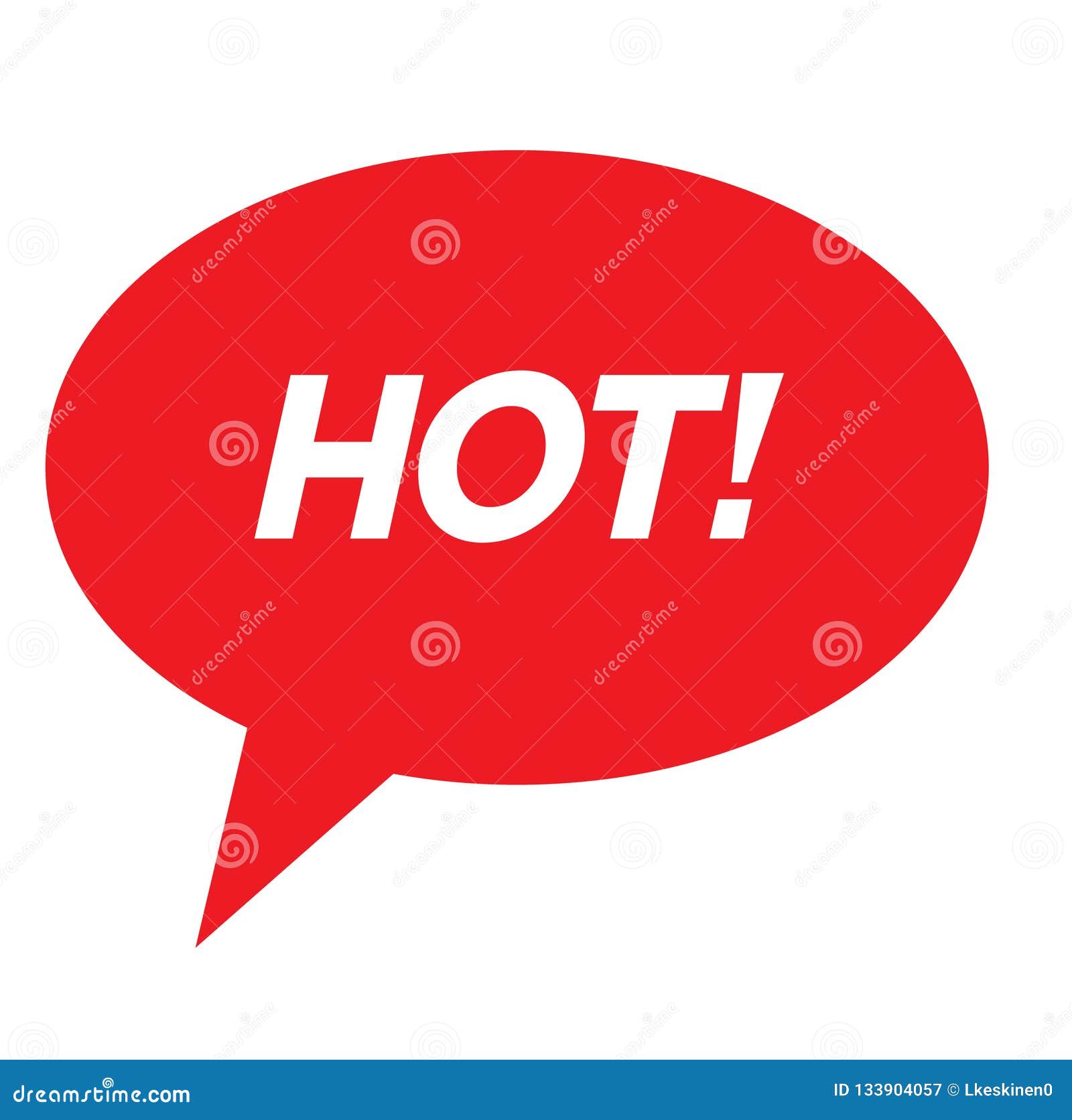 Hot stamp on white stock vector. Illustration of urgent - 133904057
