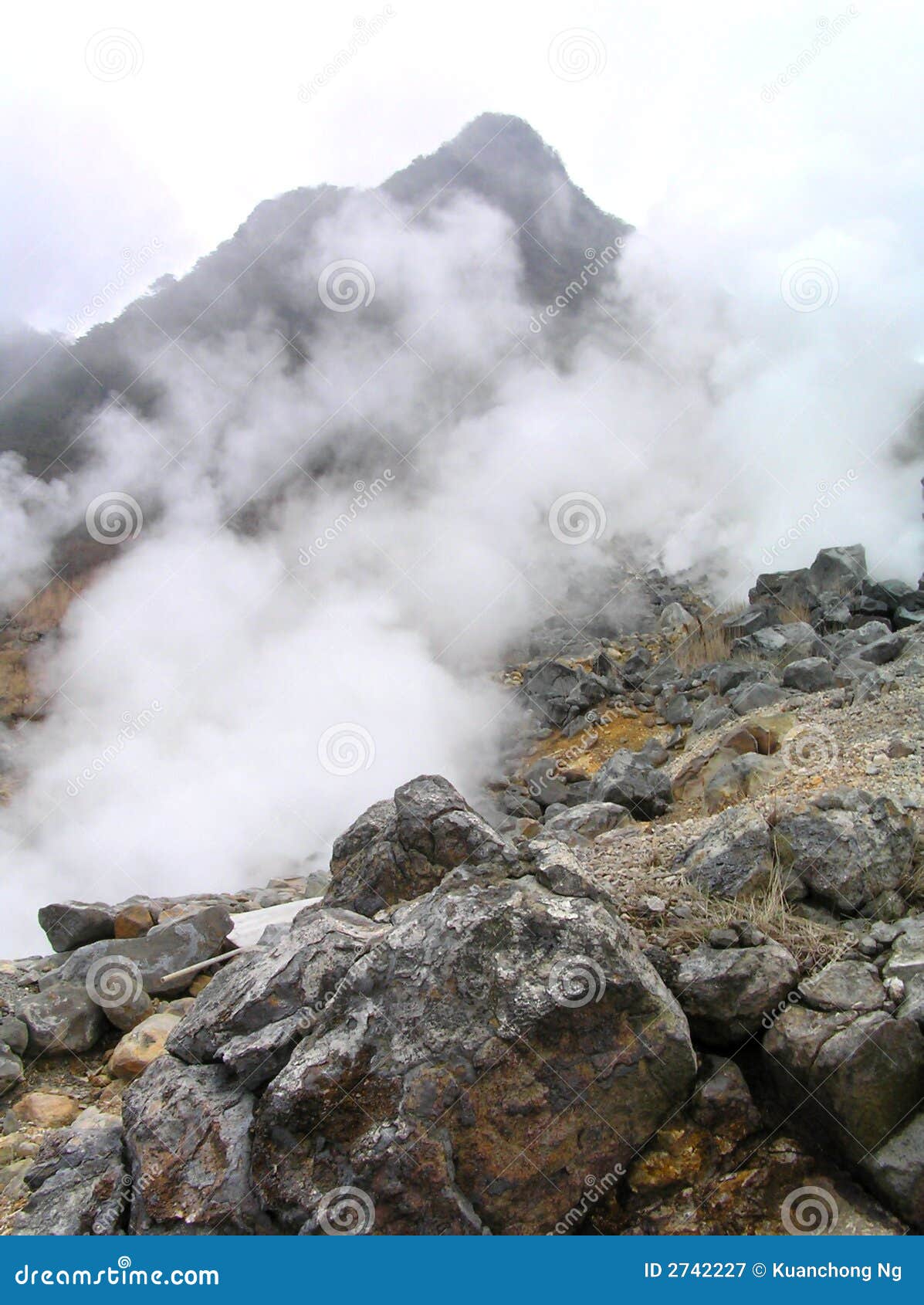 Hot Steam by Geothermal stock image. Image of mountains - 2742227