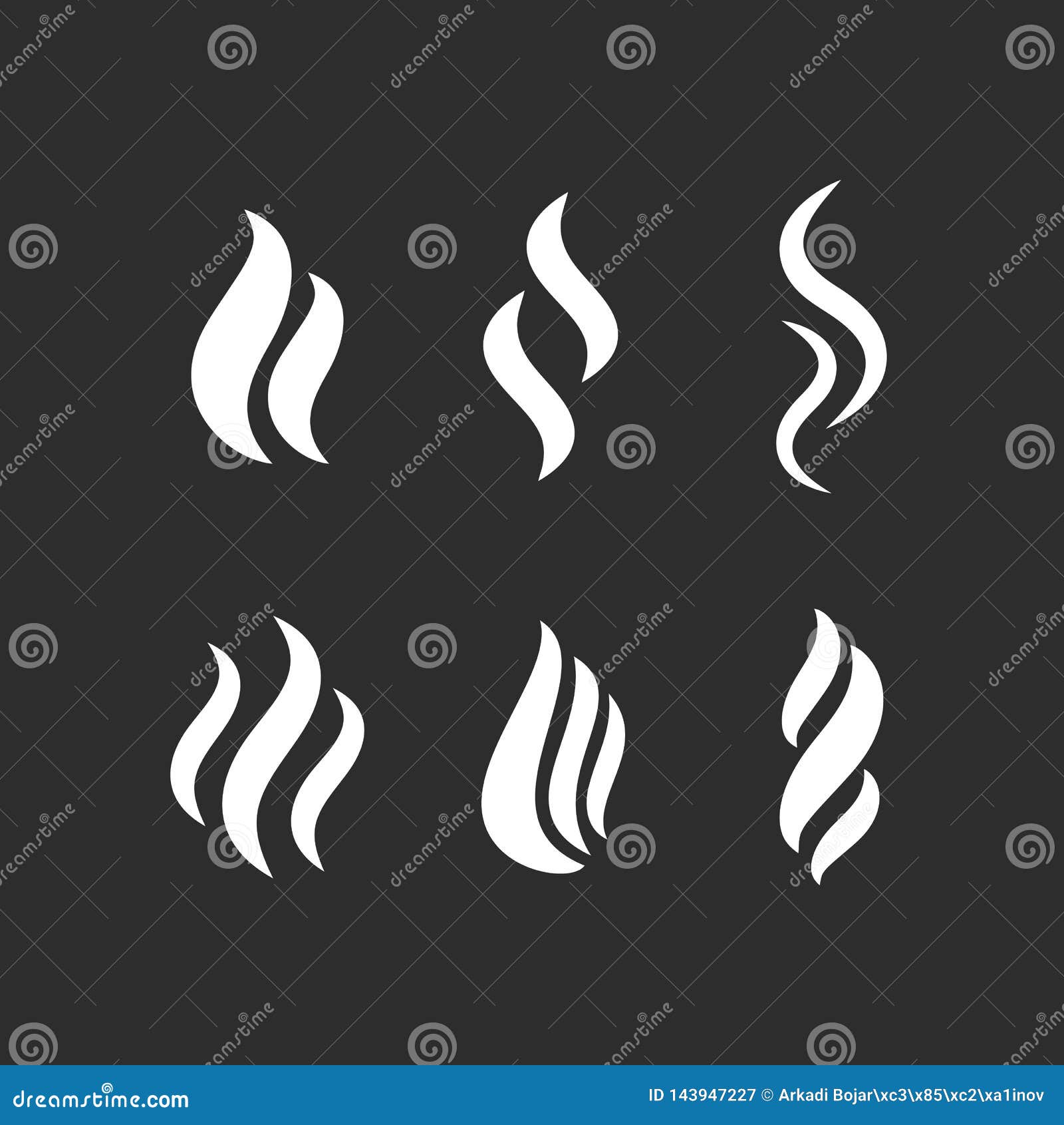Smoke icon stock vector. Illustration of emission, clipart - 143947227