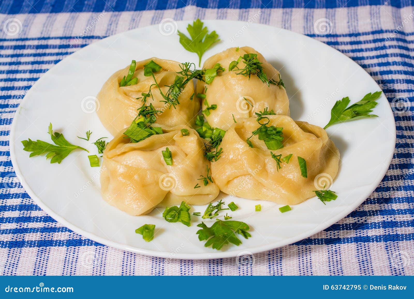 Hot steamed dumplings. stock image. Image of dumpling - 63742795