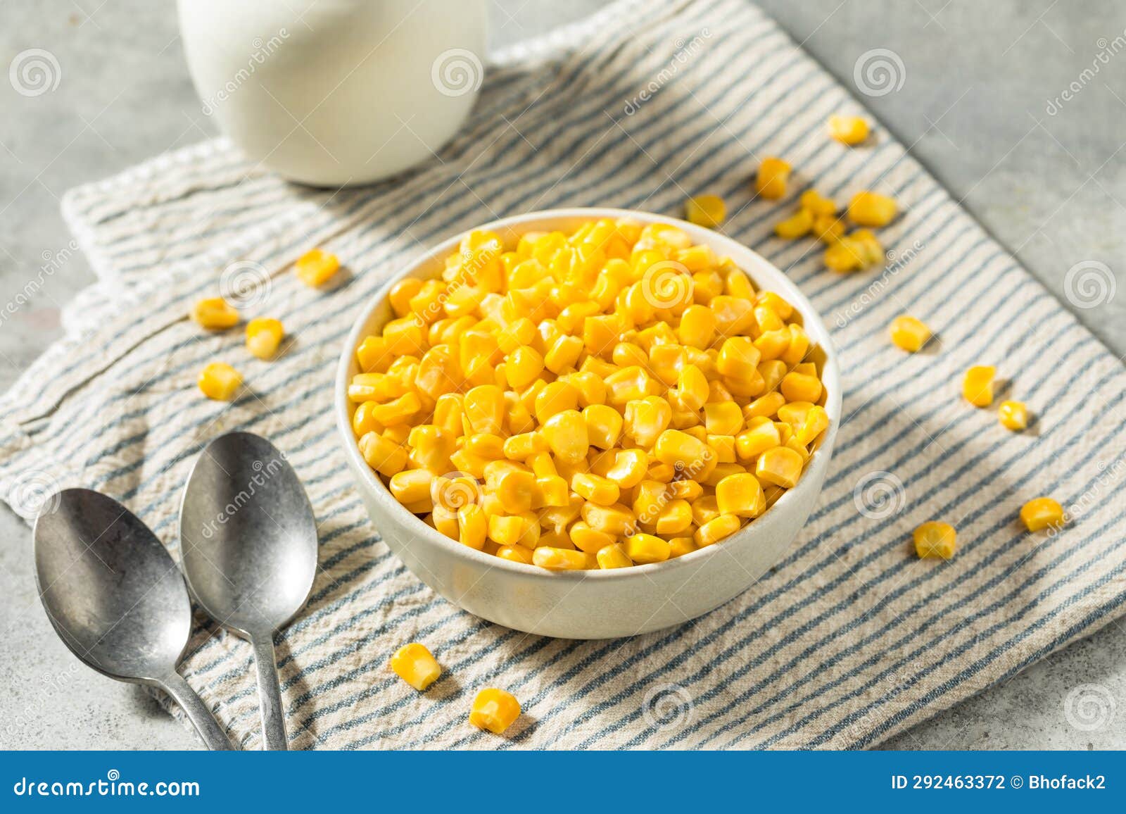 Hot Steamed Organic Yellow Corn Kernals Stock Photo - Image of maize ...
