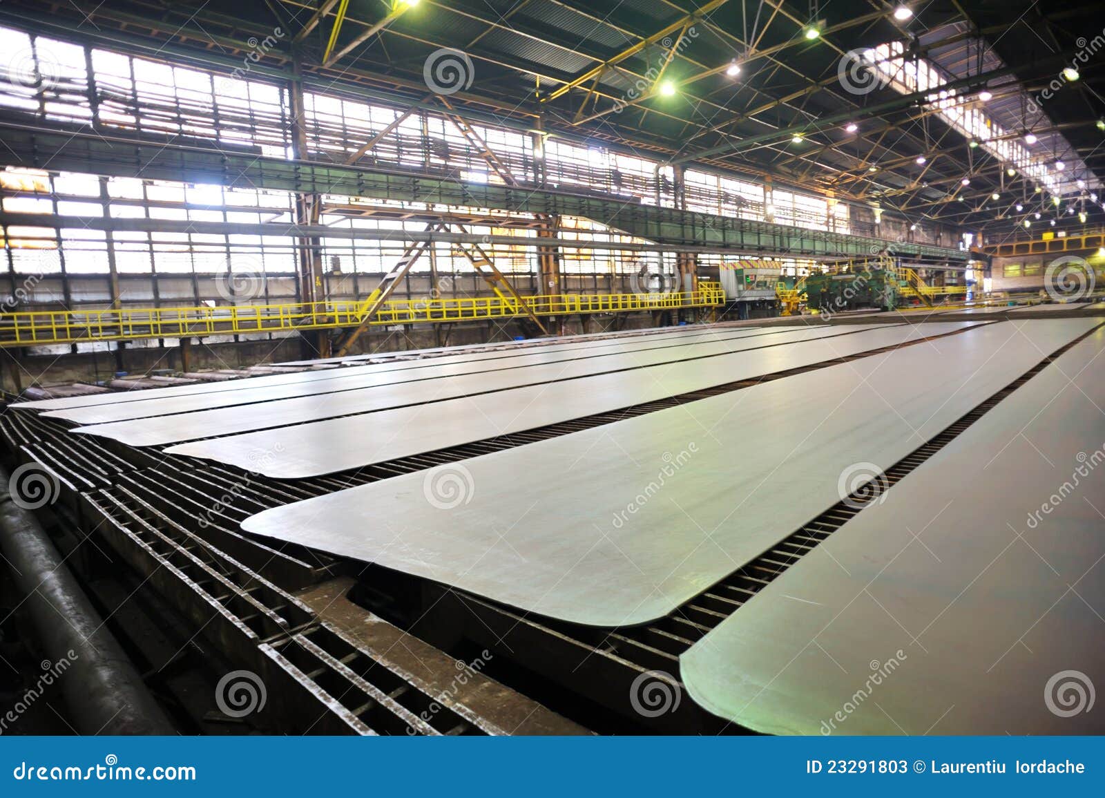 Hot steel on conveyor stock image. Image of molten, refinery - 23291803