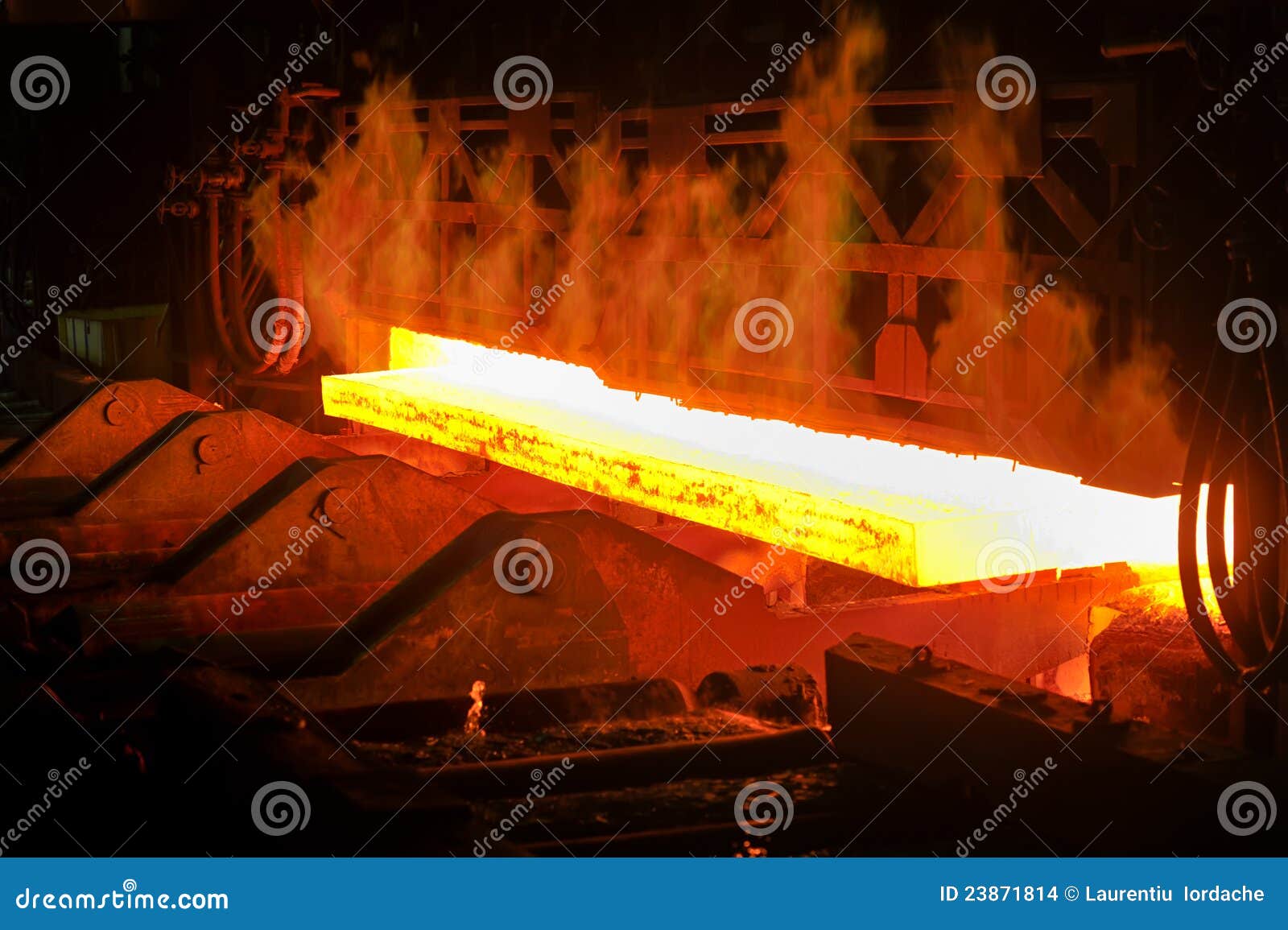 Hot steel from oven stock photo. Image of heat, fuel - 23871814