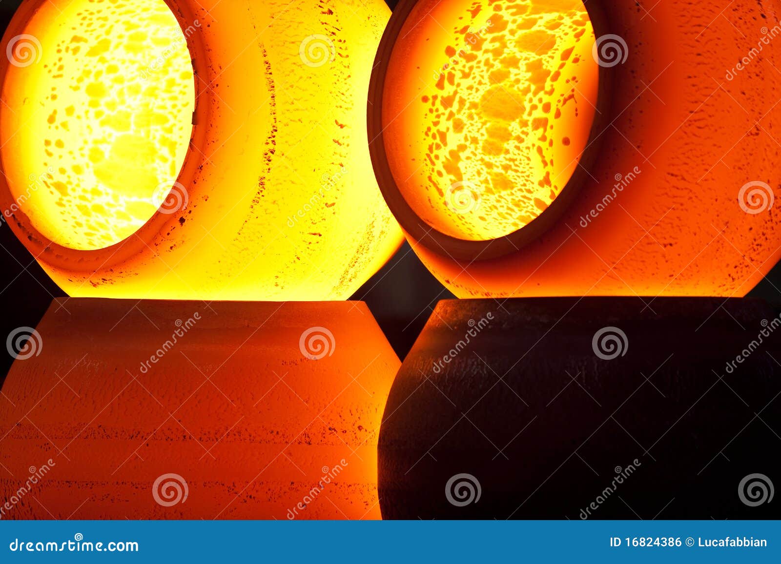 Hot steel spheres stock photo. Image of industry, metallurgy - 16824386