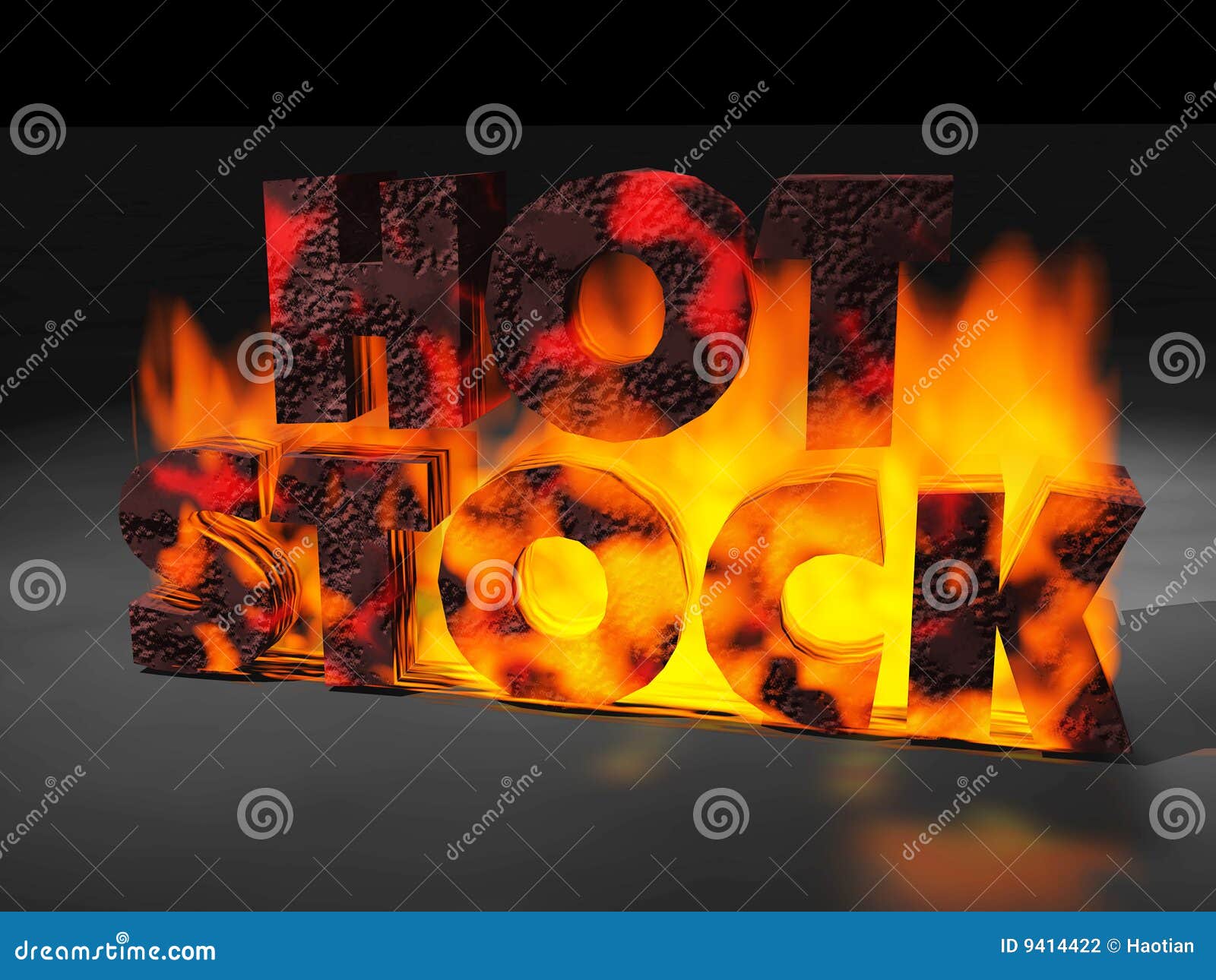 Hot Stock Fire Text stock illustration. Illustration of commercial ...