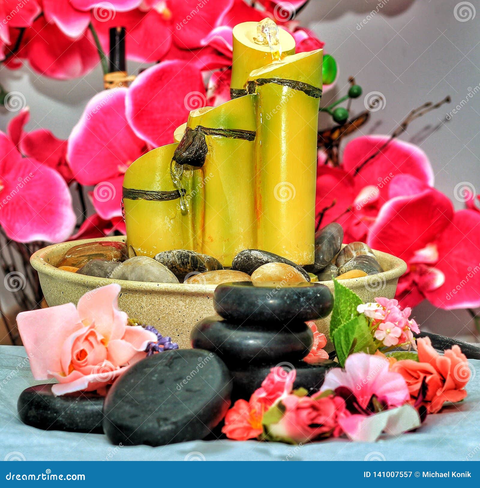 Spa Relaxation Hot Stone Massage Stock Image - Image of relaxation ...