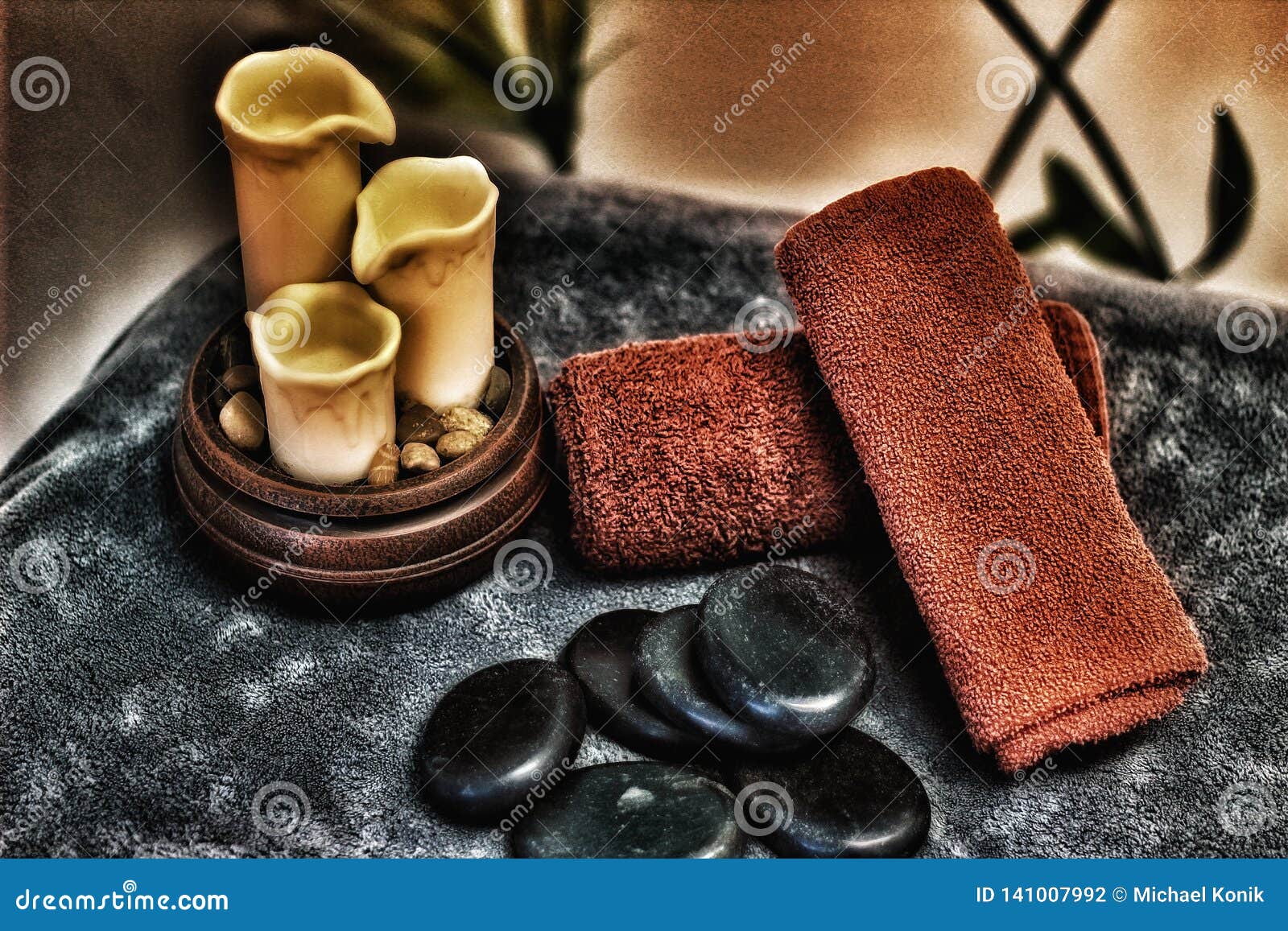 Spa Relaxation Hot Stone Massage Stock Photo - Image of stone ...