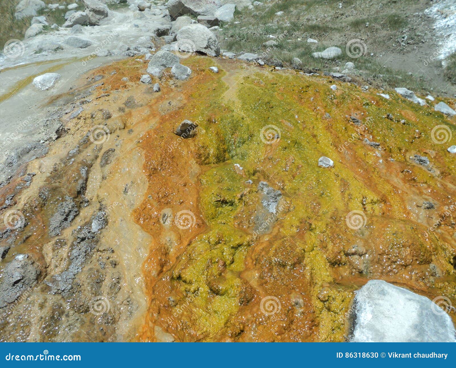 Hot sulphur spring stock photo. Image of sulfur, geyser - 86318630