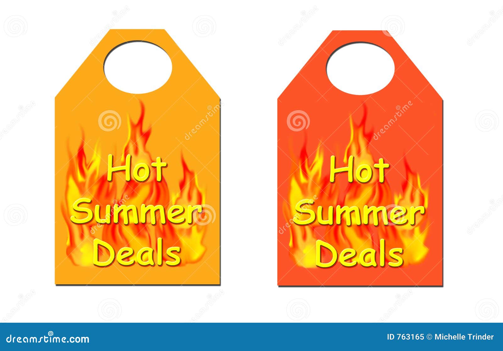 Hot summer Deals Tag. stock illustration. Illustration of sell - 763165