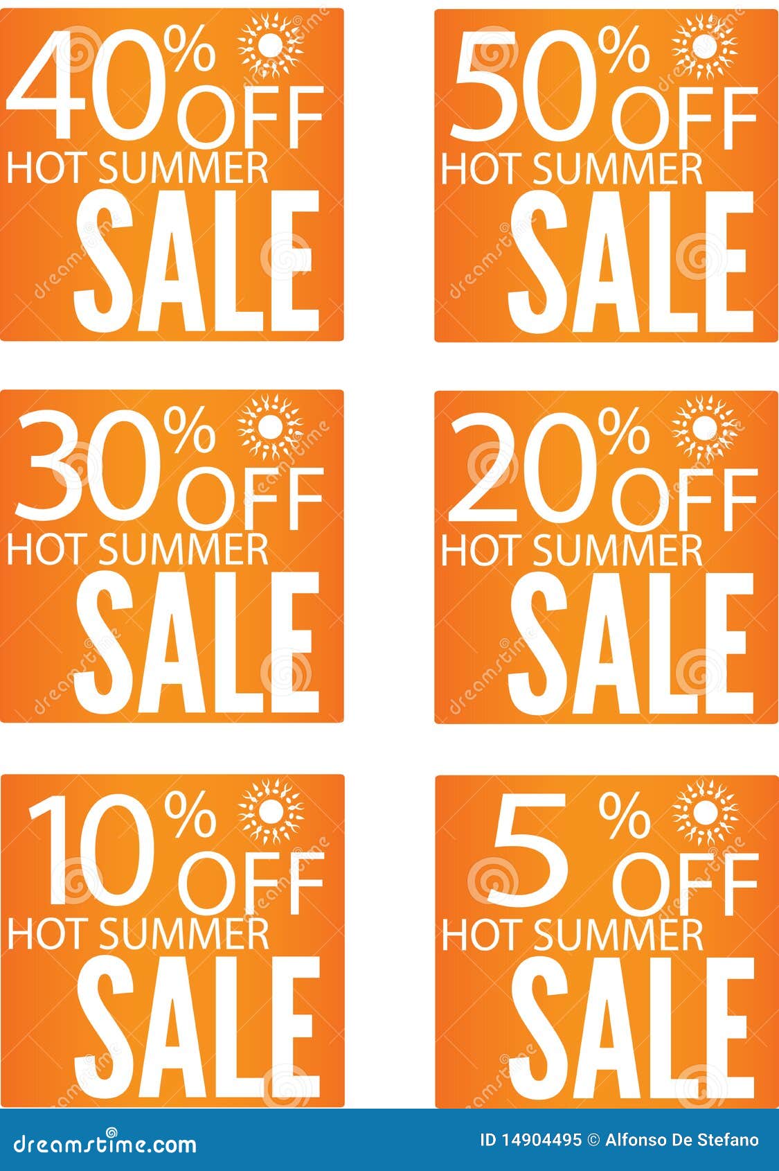 Hot summer sales stock illustration. Illustration of graphics - 14904495