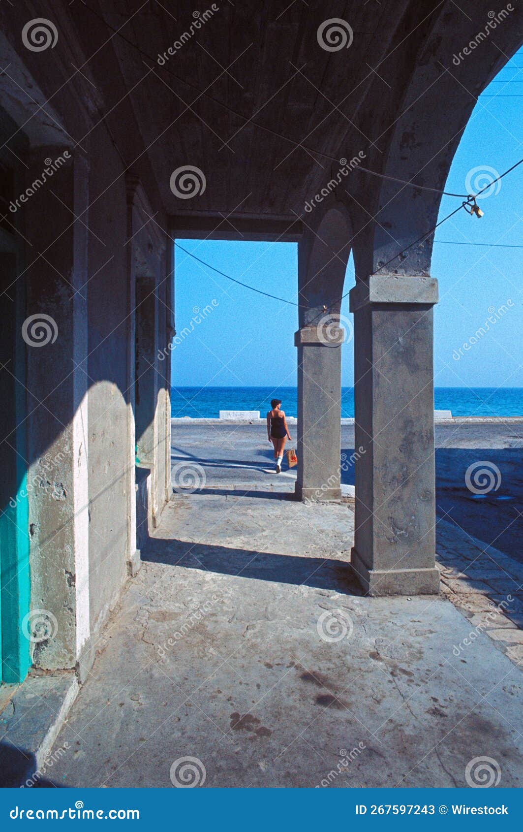 Hot Summer in Samos in Greece, August 1983 Stock Image - Image of ...