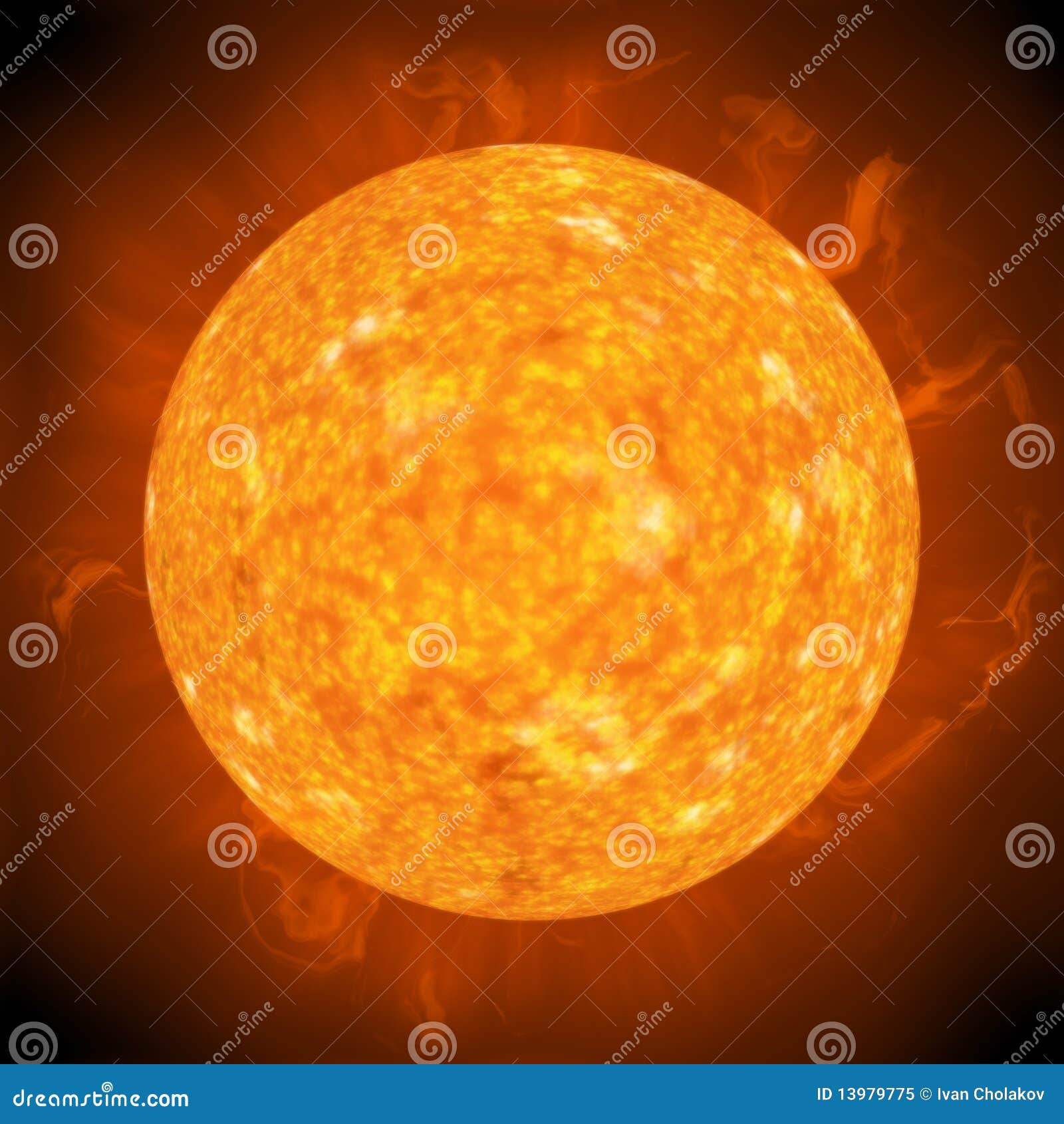 Hot sun stock illustration. Illustration of star, flame - 13979775
