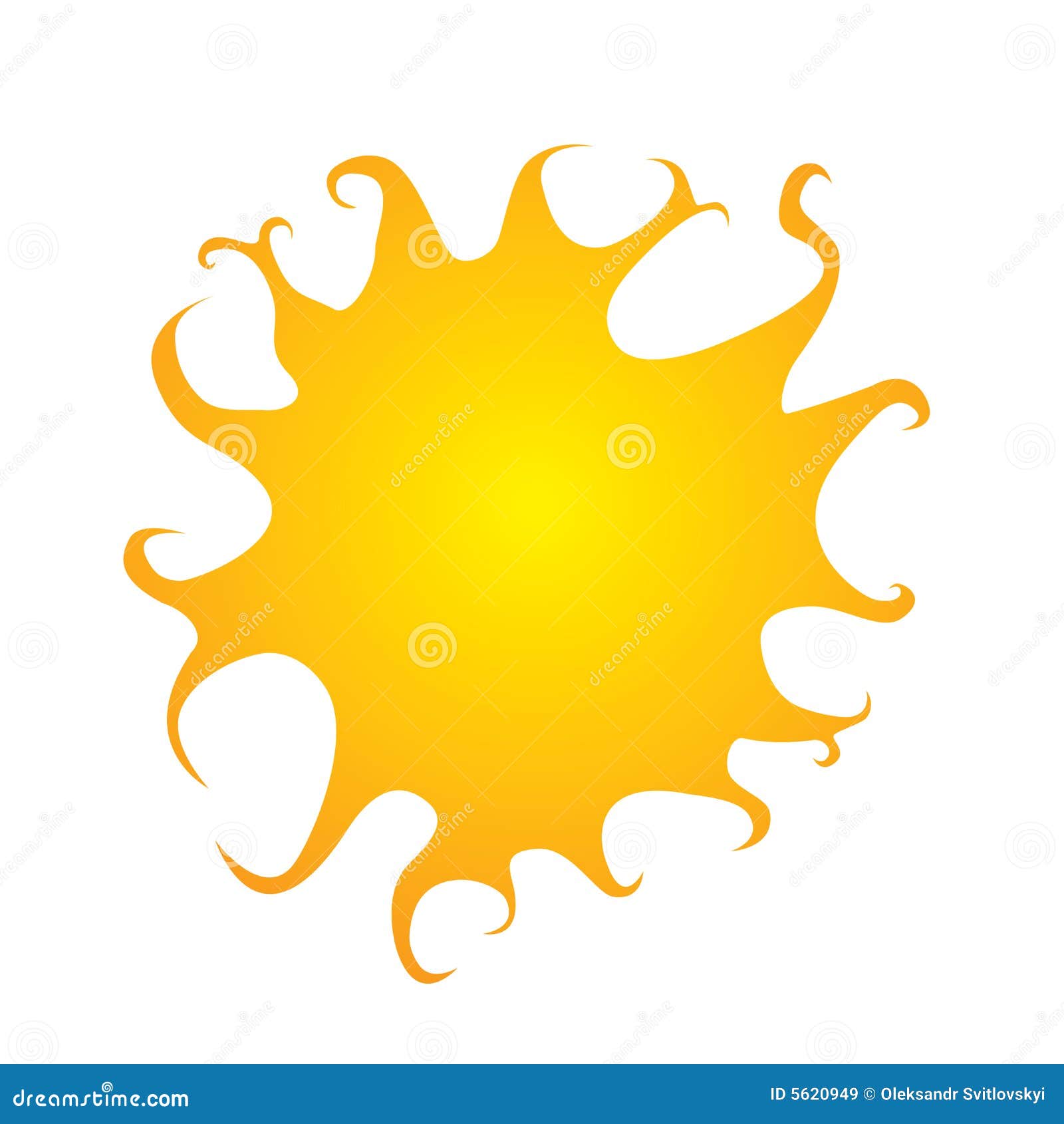 Hot sun stock vector. Illustration of sunray, rays, sunny - 5620949