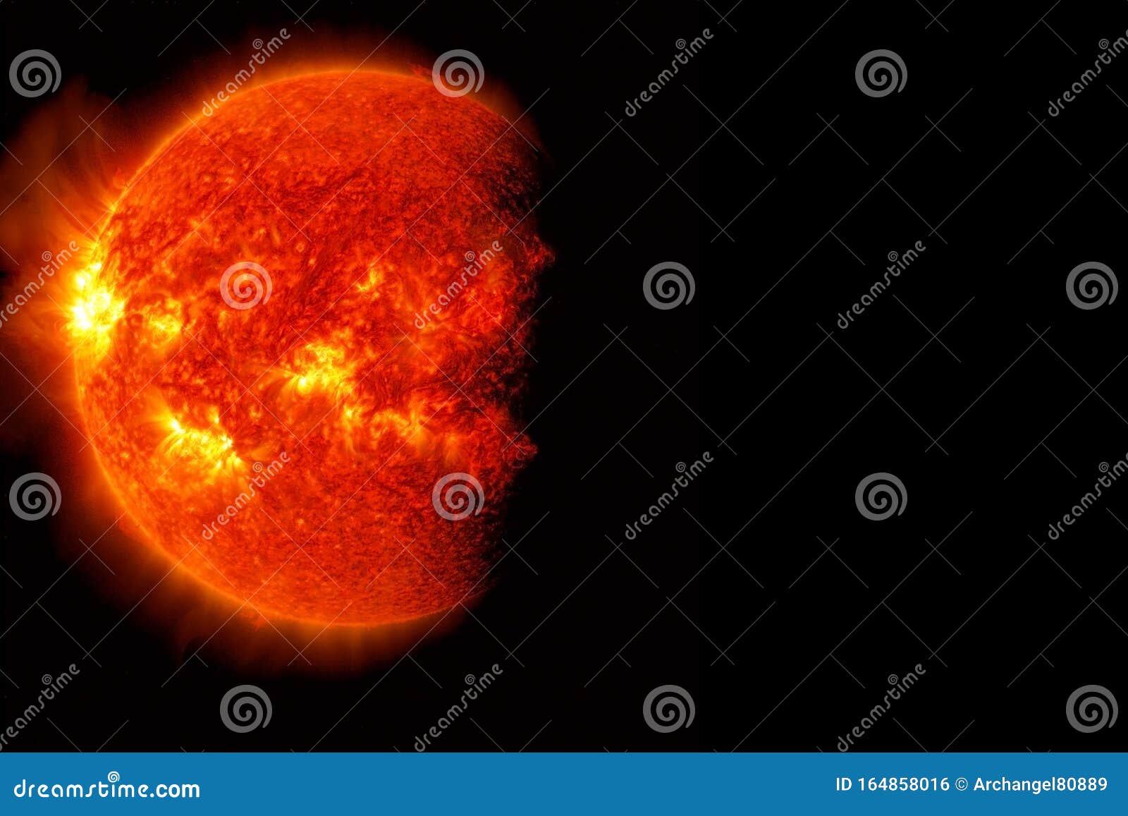 Hot Sun, Background. with the Storms Stock Photo - Image of orange ...