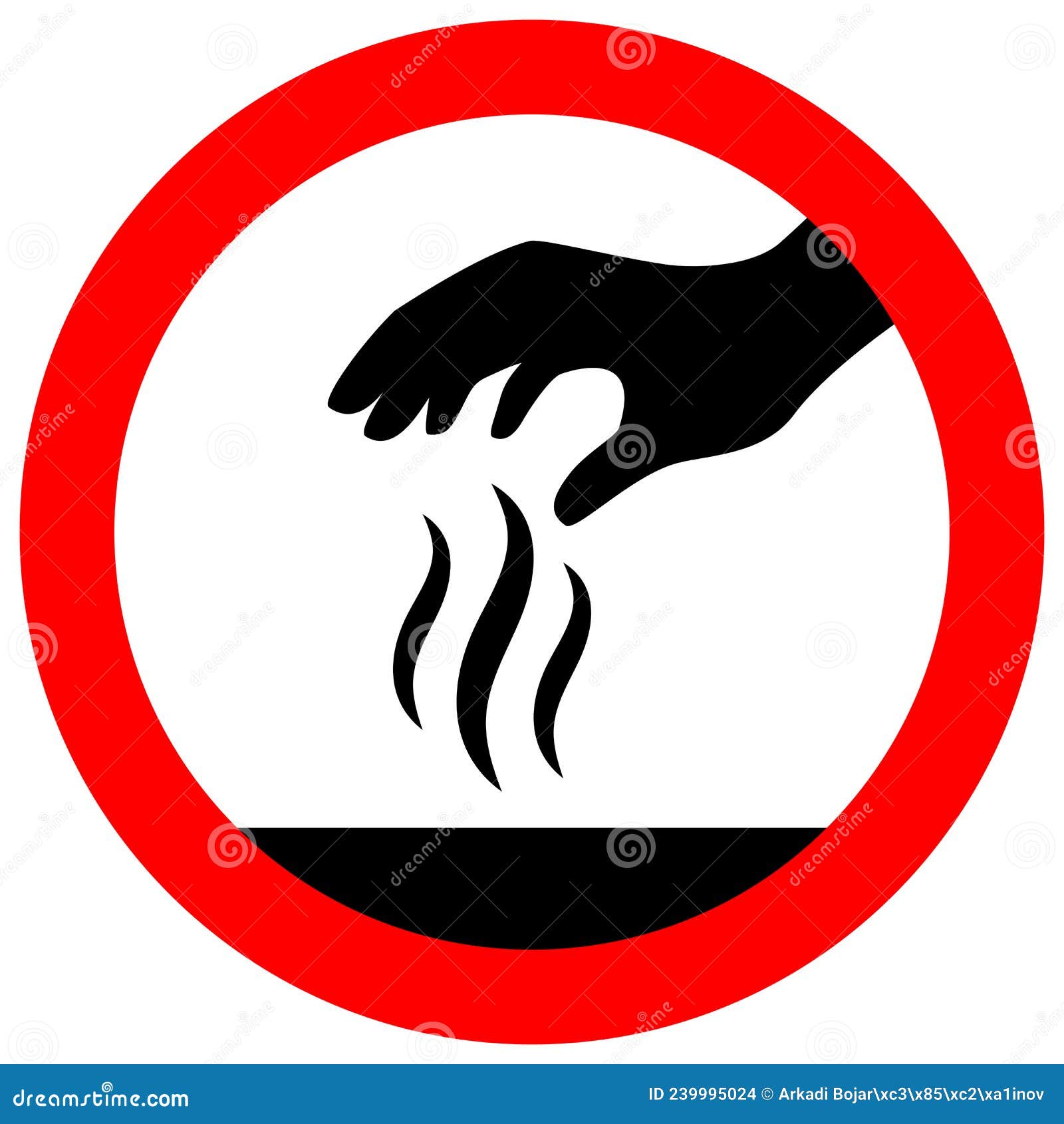 Hot Surface, Be Careful Warning Sign Vector Illustration ...