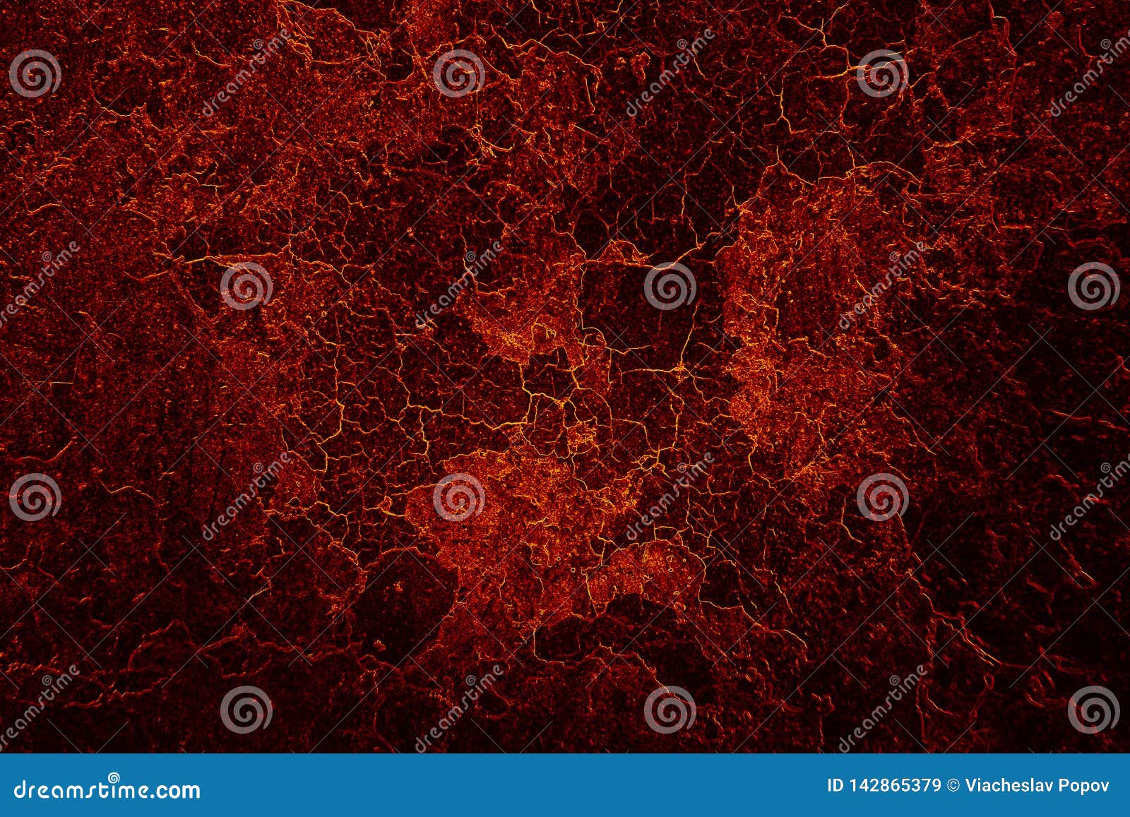Hot Surface of the Earth with Cracks Stock Illustration - Illustration ...
