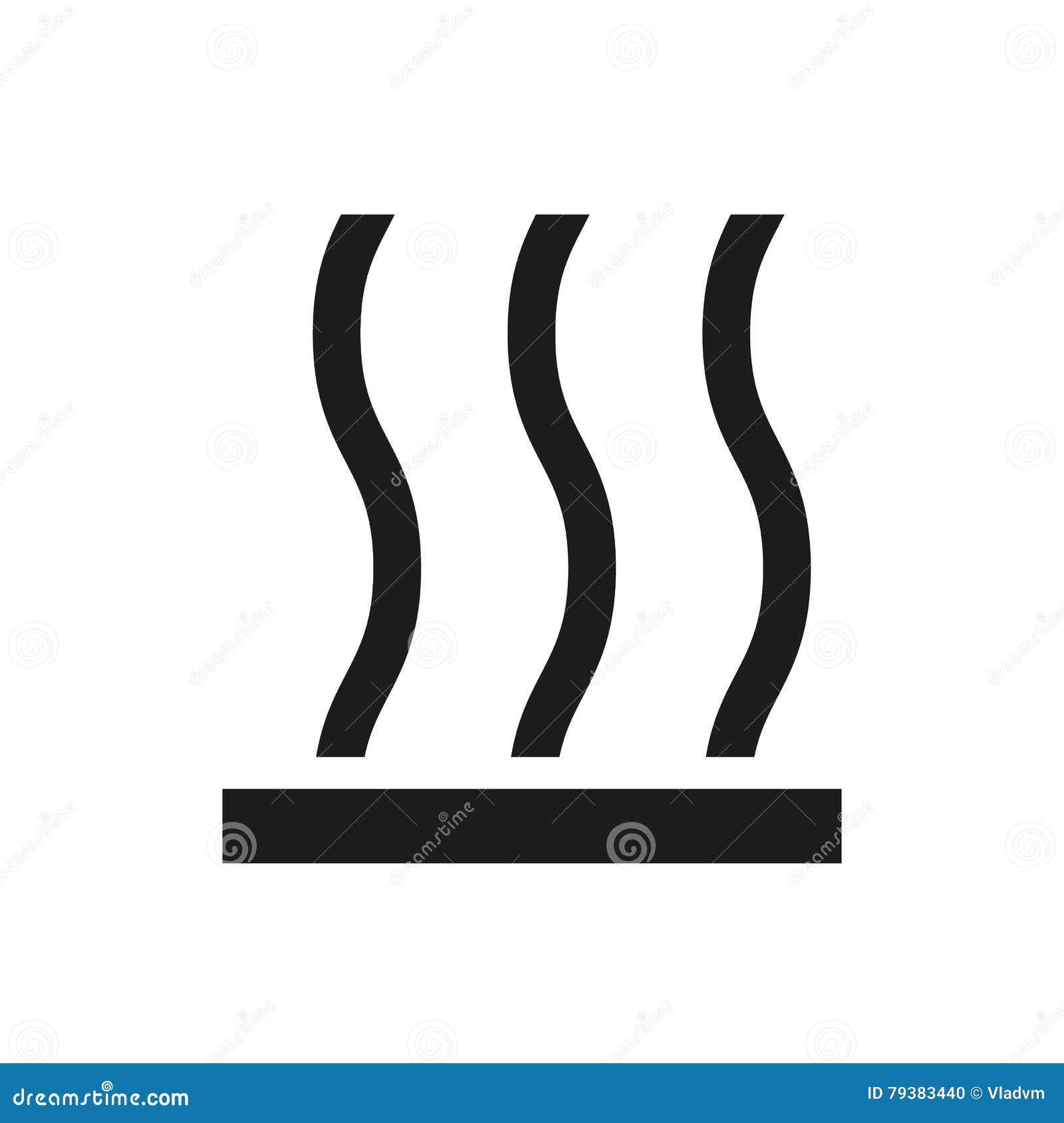 The Hot Surface Icon. Hotly Symbol Stock Vector - Illustration of ...