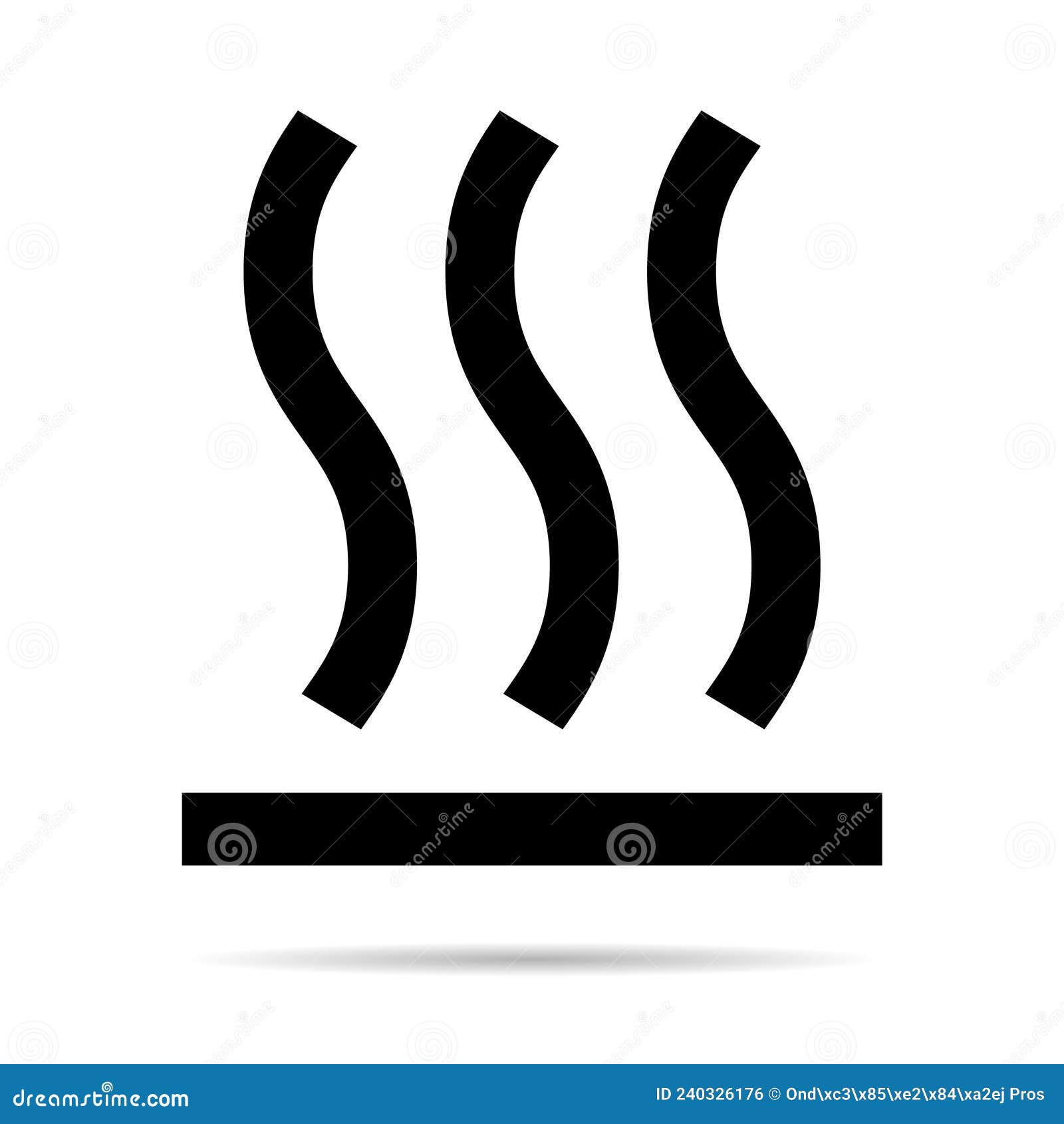 Hot Surface Icon, Safety Graphic Information Symbol, Risk Notice ...