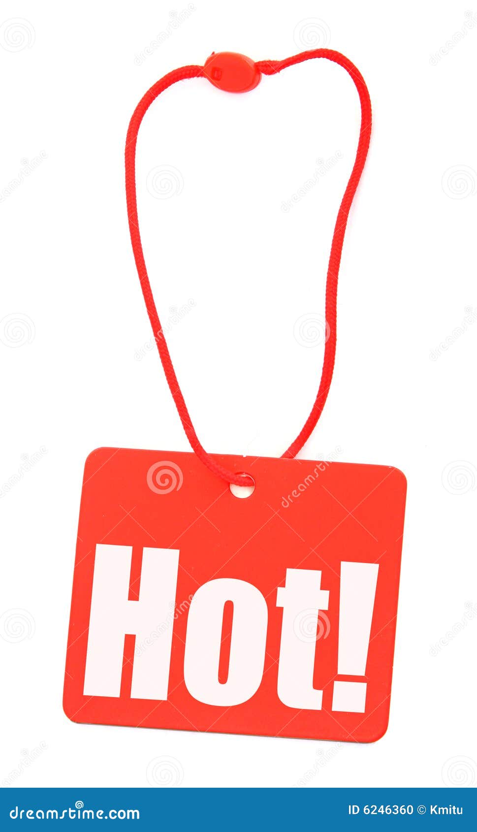Hot tag stock photo. Image of information, isolated, white - 6246360