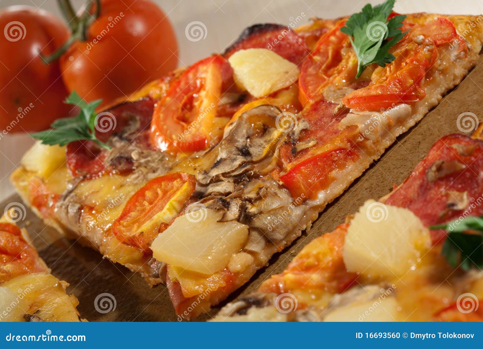 Hot Taste Pizza on the Table Stock Photo - Image of studio, cheese ...